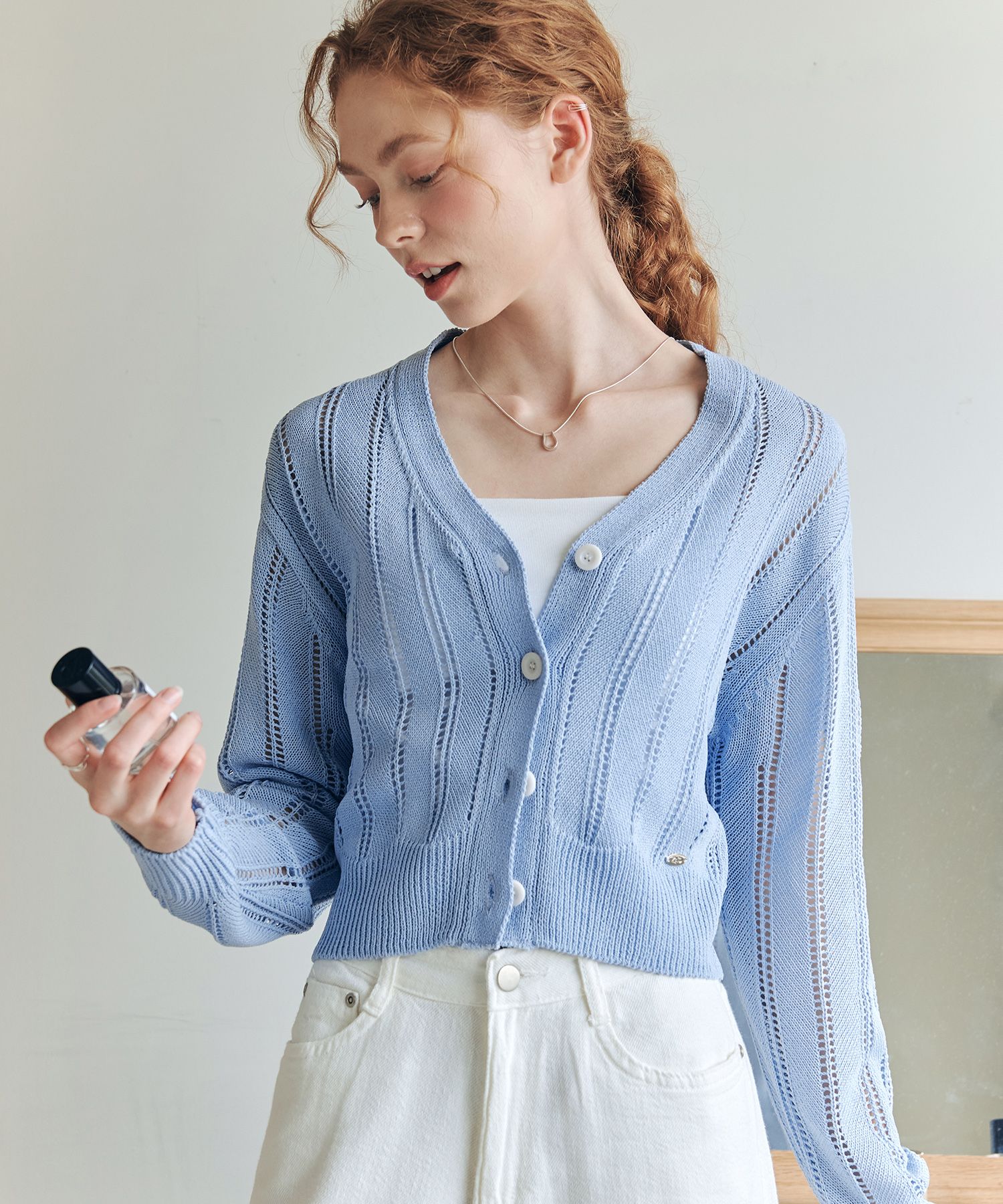 MUSINSA | ZERO STREET [2 colors] Shine Summer Cardigan