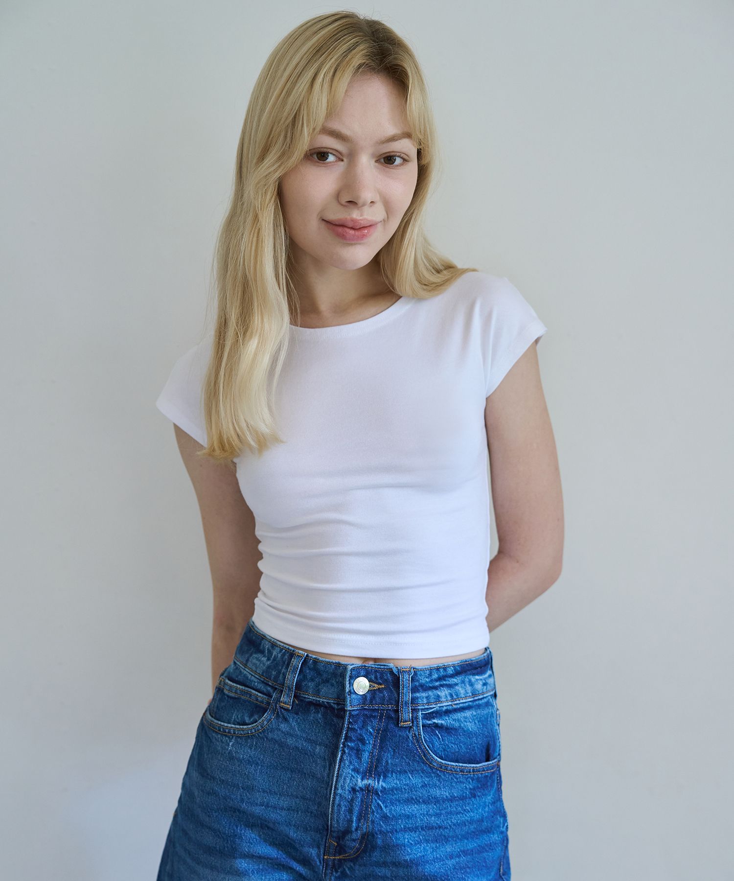 MUSINSA公式 | 5OML Cap sleeve t-shirt (4 colors)