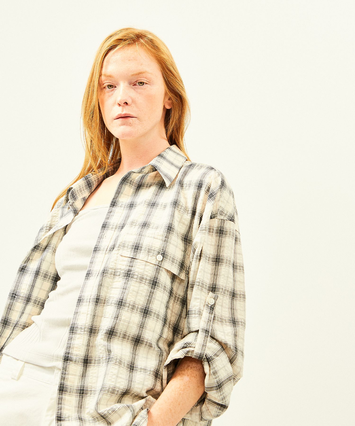 MUSINSA | LABEL ARCHIVE W Billy oversized shirt madras check