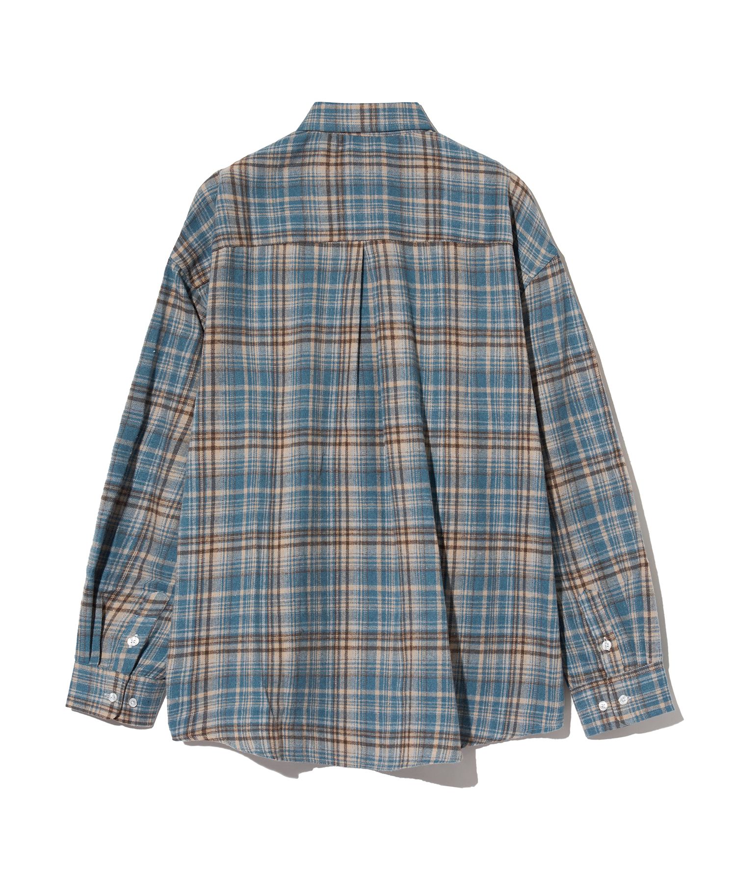 MUSINSA | STANDARDERROR 87-STAN083 Retro plaid overfit pocket long ...