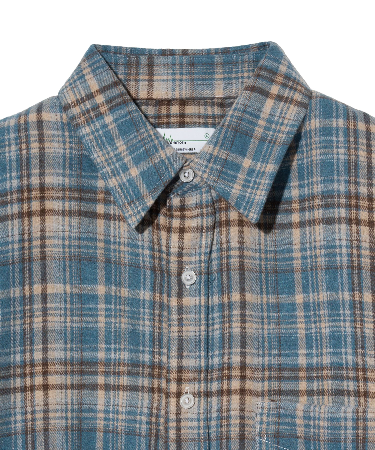 MUSINSA | STANDARDERROR 87-STAN083 Retro plaid overfit pocket long ...