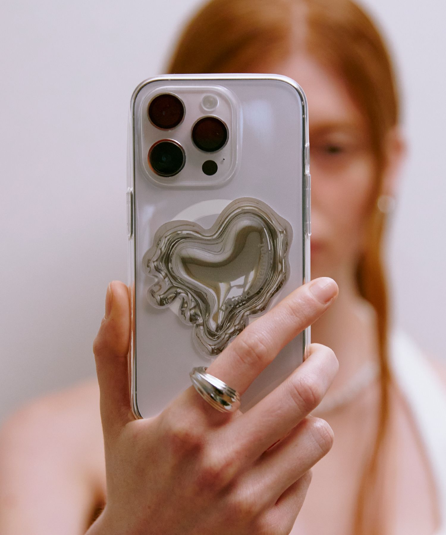 MUSINSA | THIRD MOVEMENT Melting Heart Phone Case Magsafe