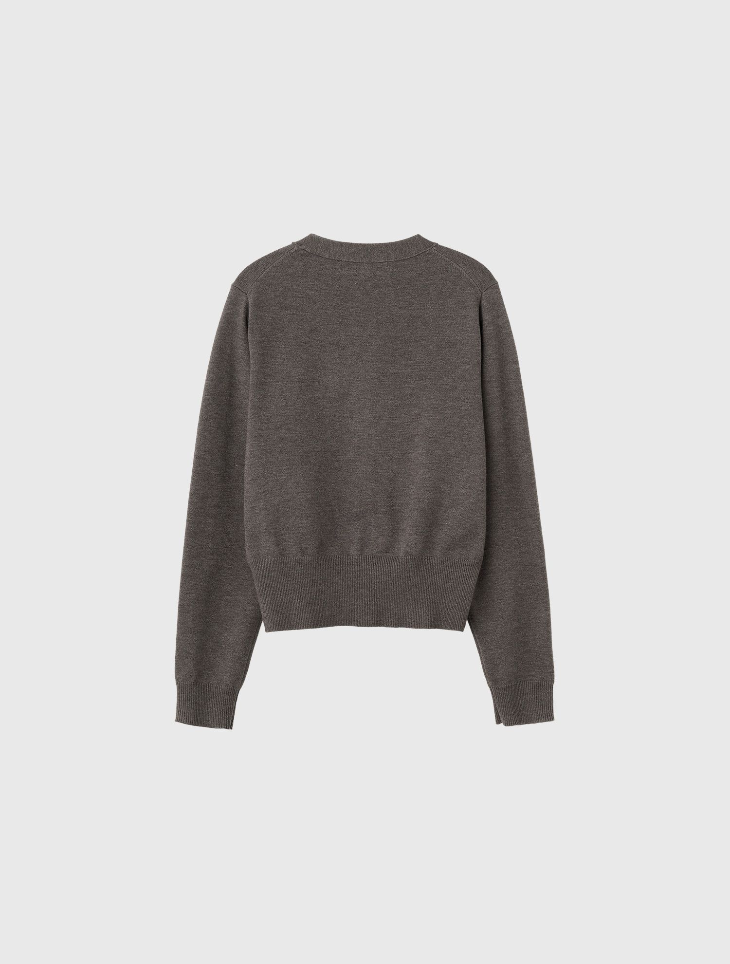 MUSINSA公式 | GENERAL IDEA GNRL Essential Cardigan [CHARCOAL] / WBD3L04503