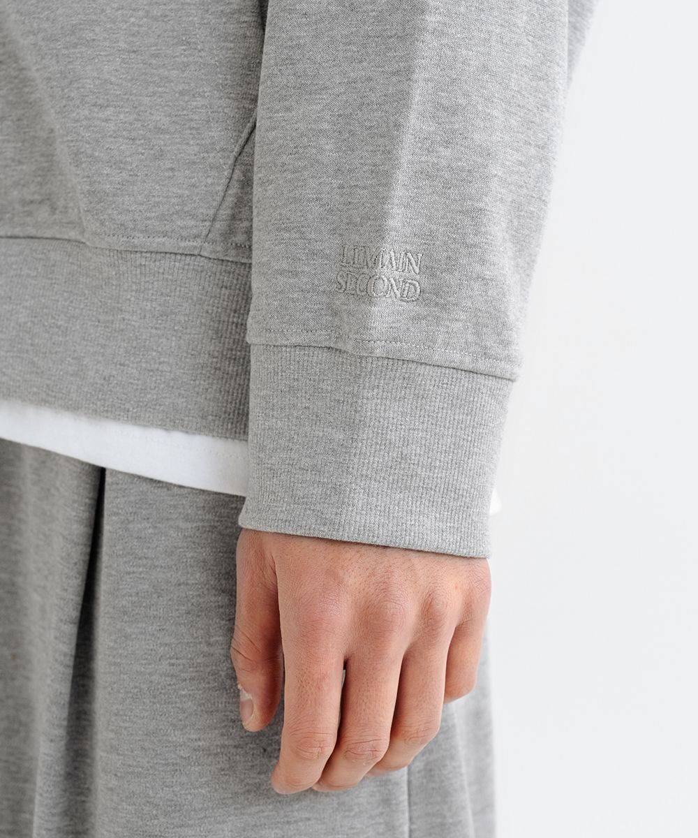 MUSINSA | LEMAIN SECOND 2WAY OVERFIT SWEAT HOOD ZIP-UP [GRAY]
