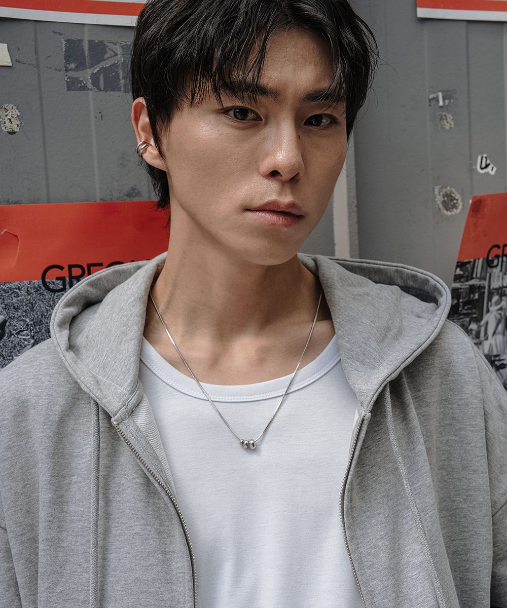 MUSINSA | LEMAIN SECOND 2WAY OVERFIT SWEAT HOOD ZIP-UP [GRAY]