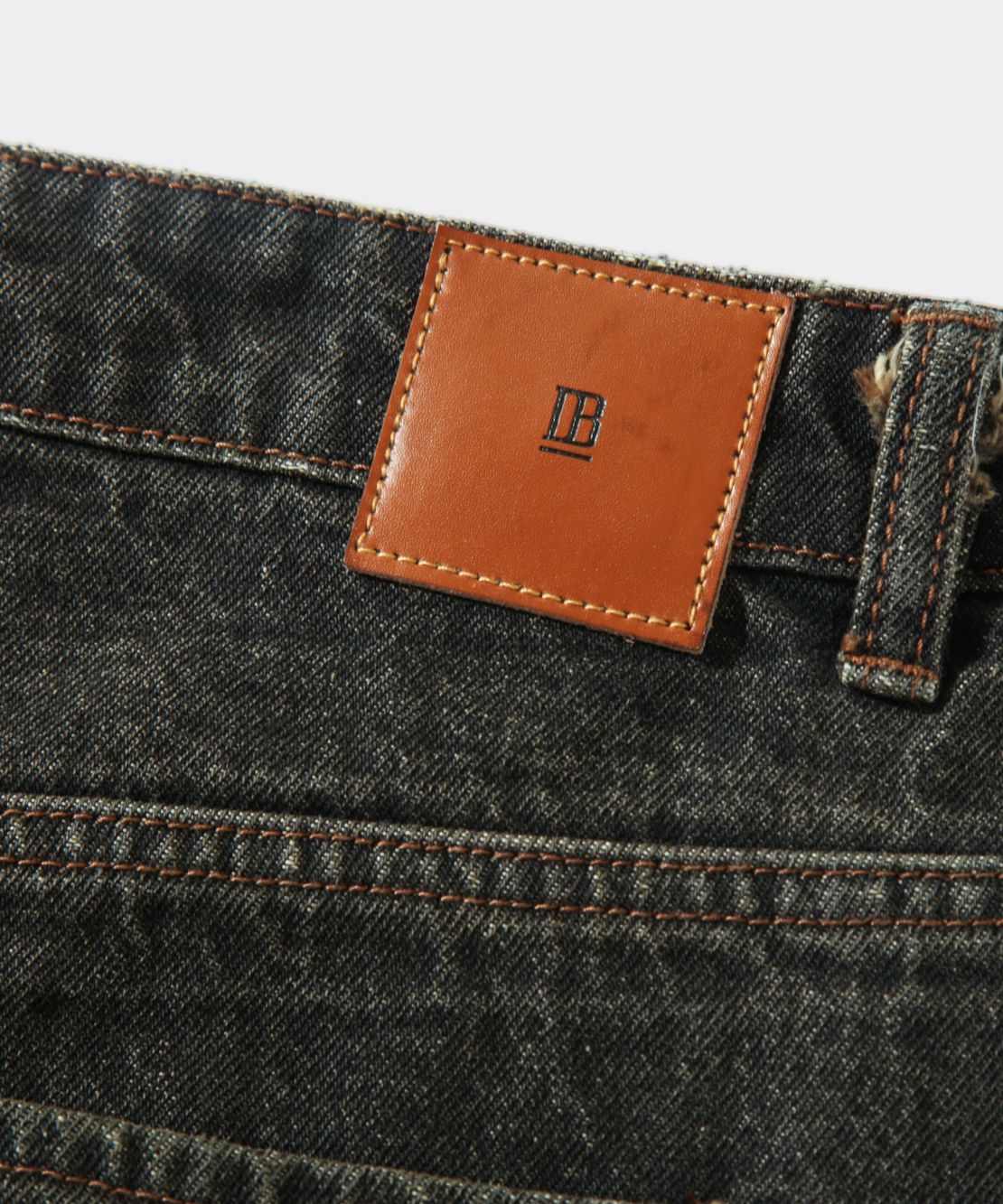 MUSINSA公式 | DIMITRI BLACK VLAD round slash denim pants_dust black