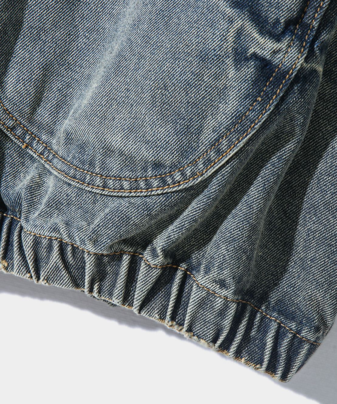 MUSINSA公式 | DIMITRI BLACK VLAD Washed Slash Denim Hooded Jacket_Dust Indigo