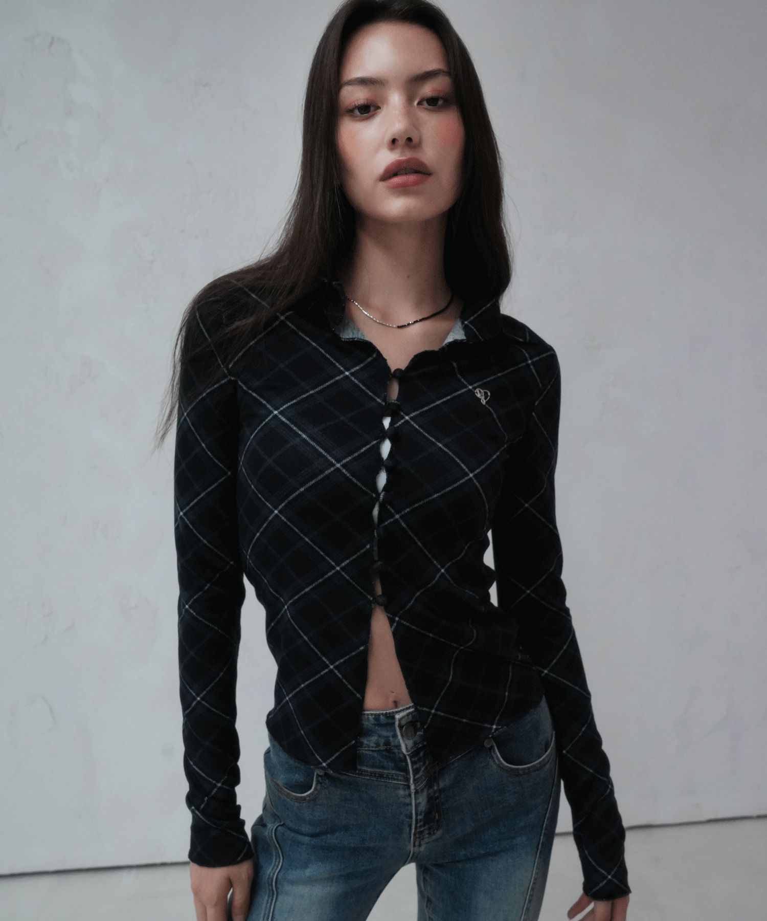 MUSINSA | VIVACIOUS Haley Collar Long Sleeve - 3COL