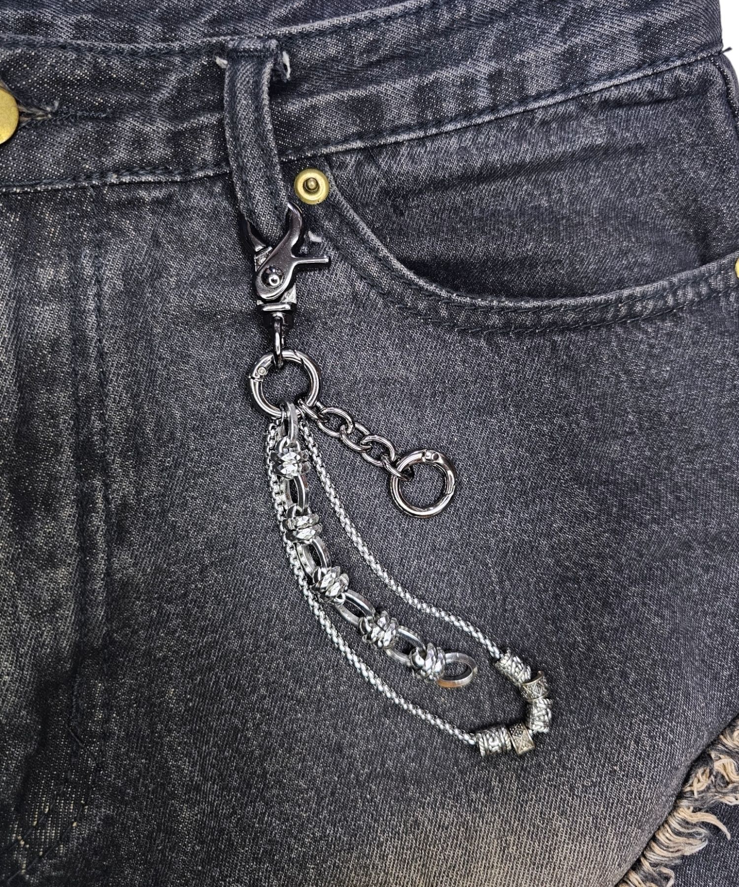 MUSINSA | MILK WAVE Heritage Loop Chain Keyring