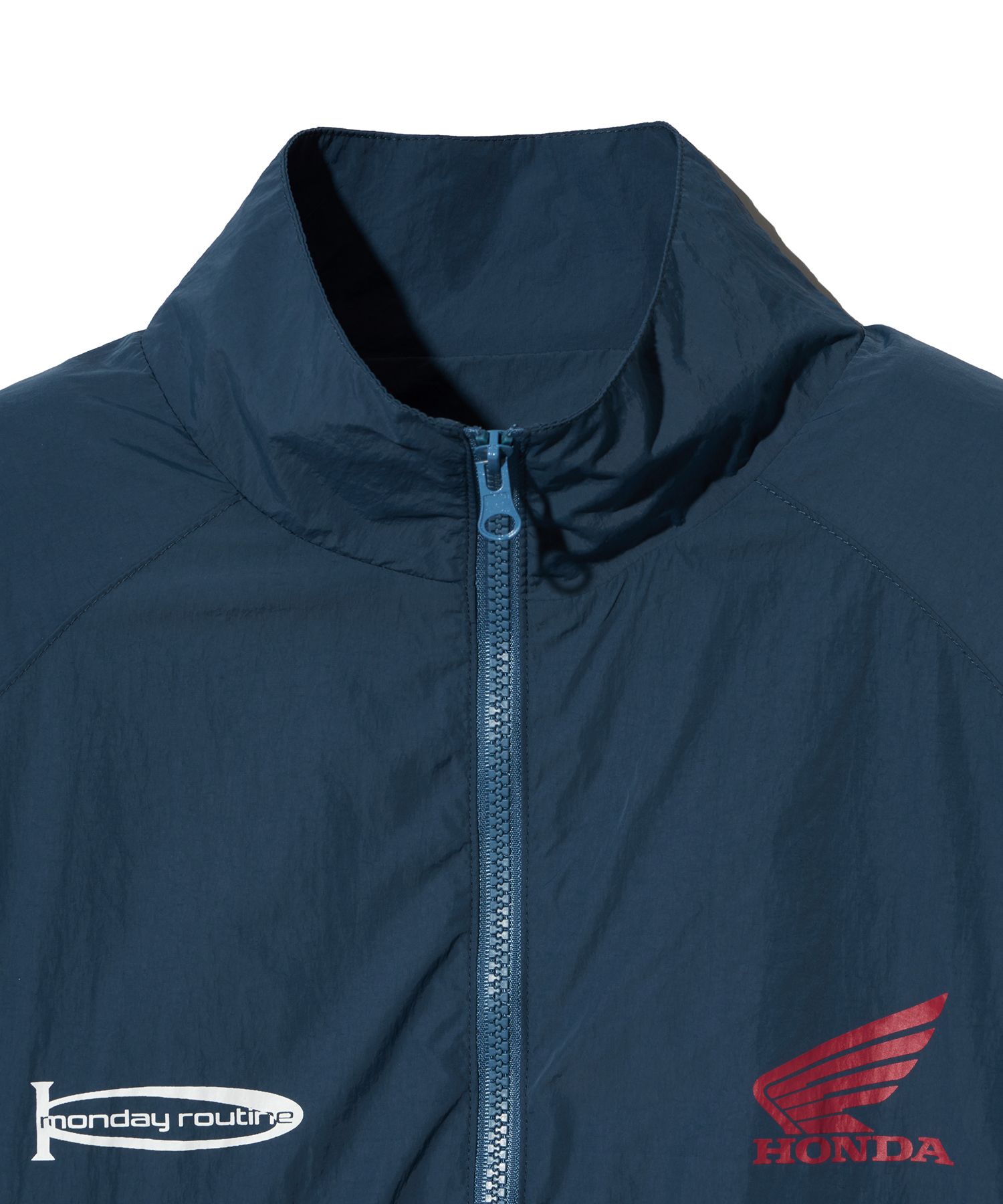 MUSINSA公式 | Honda Motorcycle Track Zip up Jacket Vintage Blue