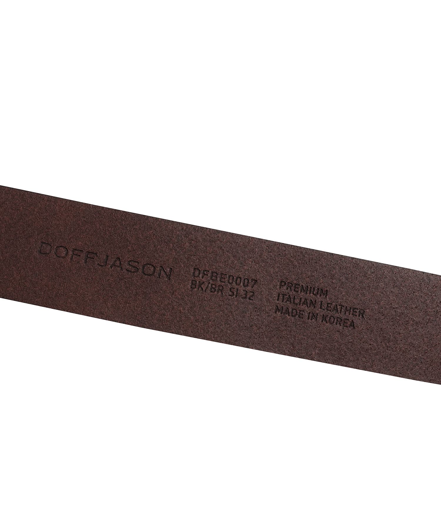 MUSINSA | DOFFJASON Cowhide Garrison Belt BROWN