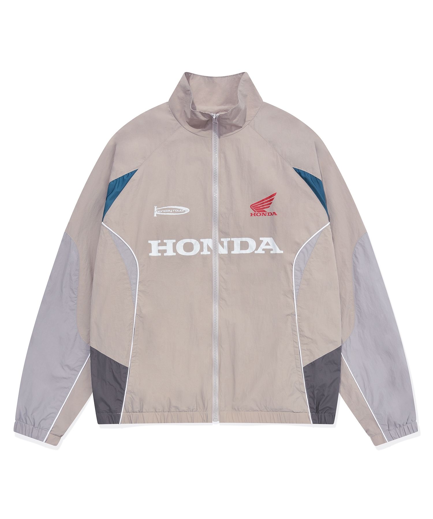 MUSINSA | Honda Motorcycle Track Zip up Jacket Beige
