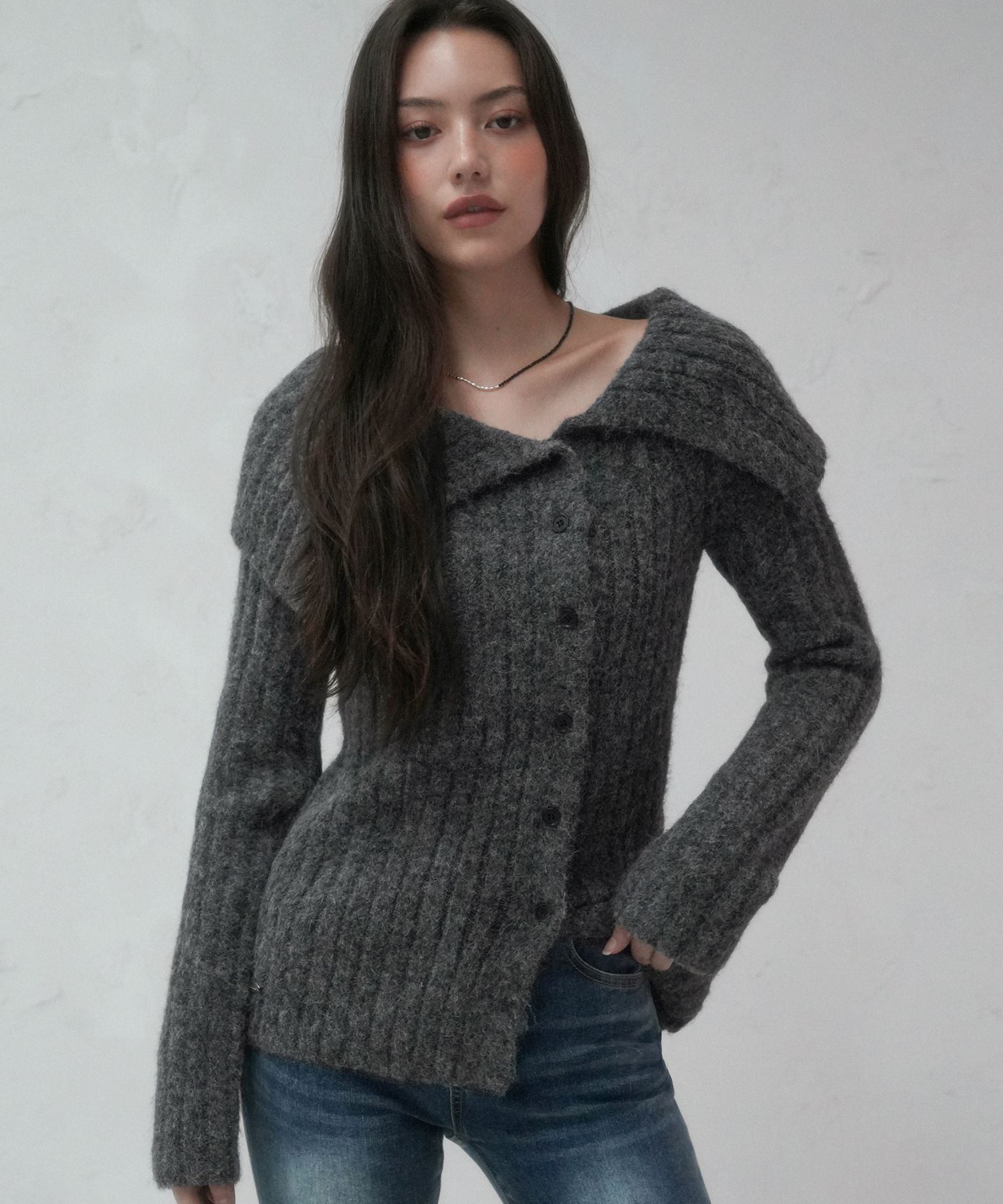 MUSINSA | VIVACIOUS Soleil Off Shoulder Cardigan - 3COL