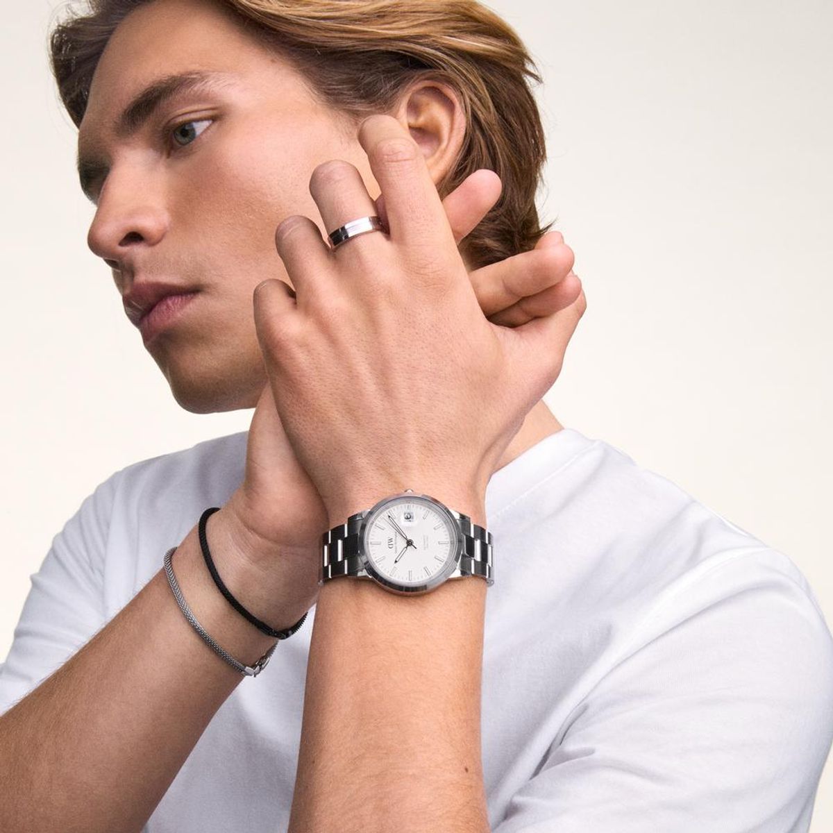 다니엘 웰링턴(DANIEL WELLINGTON) ICONIC LINK AUTOMATIC SILVER 오토매틱 남자시계 - 후기 ...