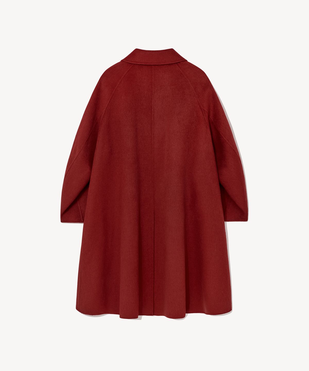 MUSINSA | RIDIFI Wool 100 Flare Single Breasted Coat (red)