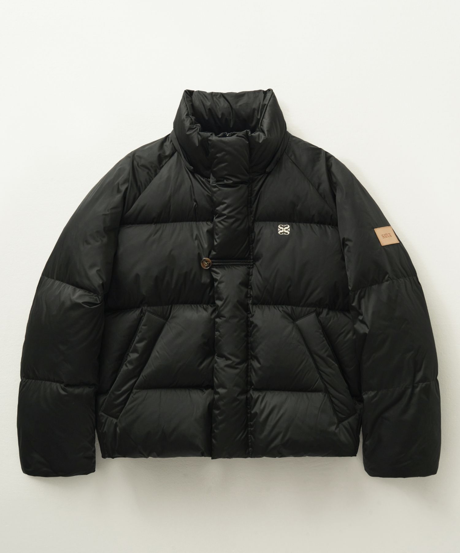 MUSINSA公式 | SATUR Detachable Hood Duck Down Padding Black