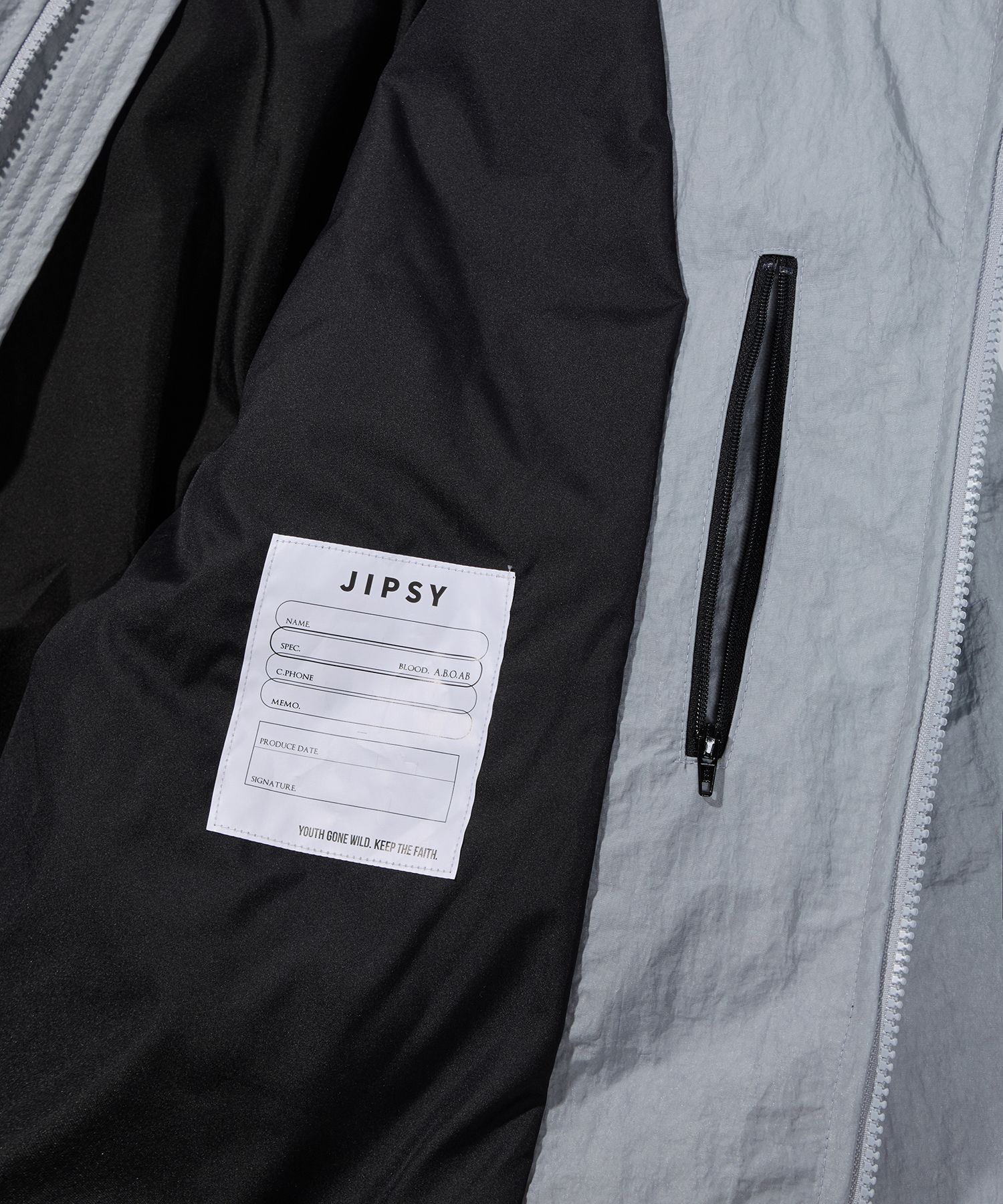 MUSINSA | JIPSY washer stone x stitch goosedown -BLUE GRAY-