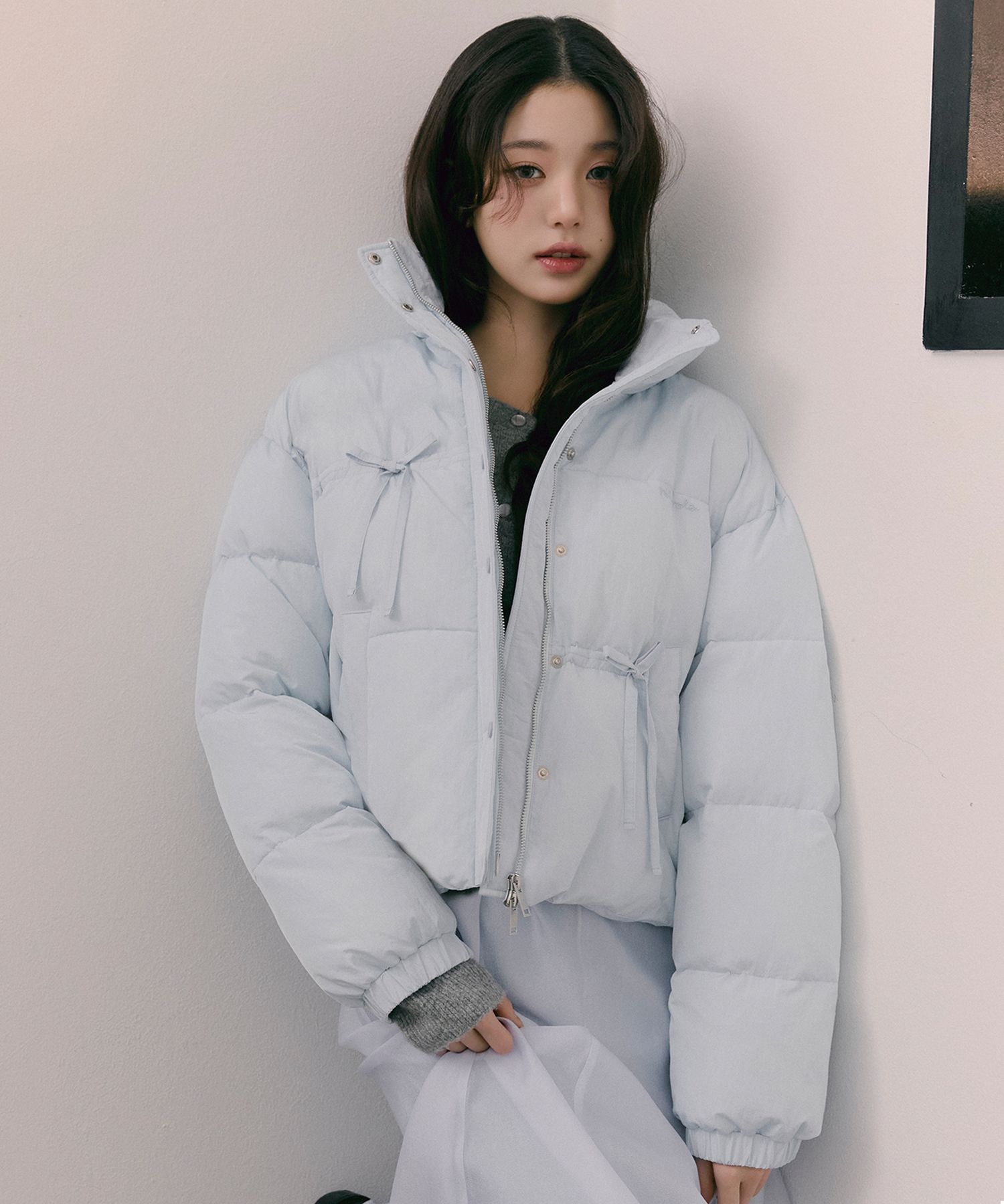 MUSINSA公式 | ROLAROLA RIBBON WELLON PADDING SKY