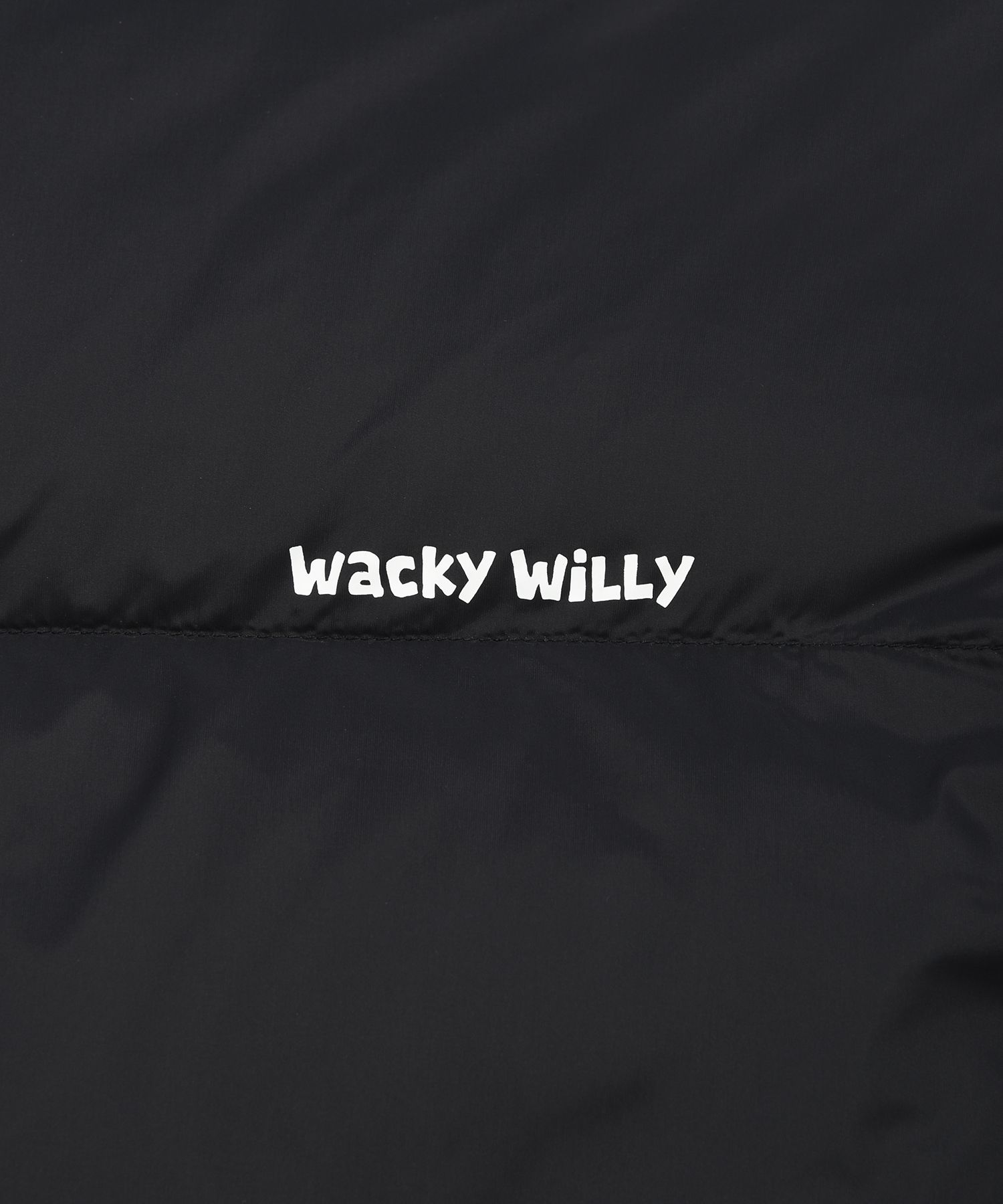 MUSINSA | WACKY WILLY Solid Down Puffin Short Puffer Black