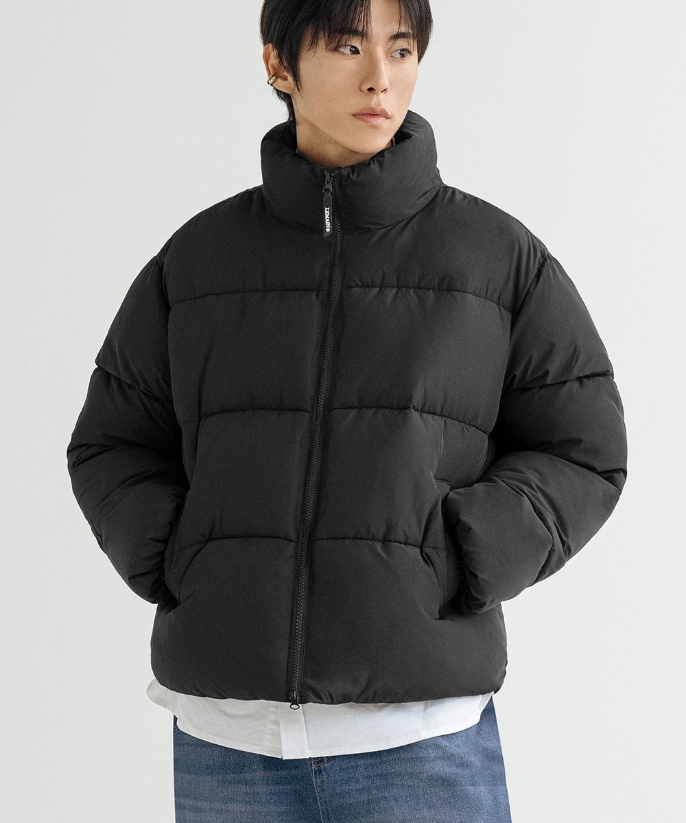 MUSINSA | LEMAIN SECOND 2WAY OVERFIT VOLUME WELLON PUFFER SHORT PADDING [BLACK]