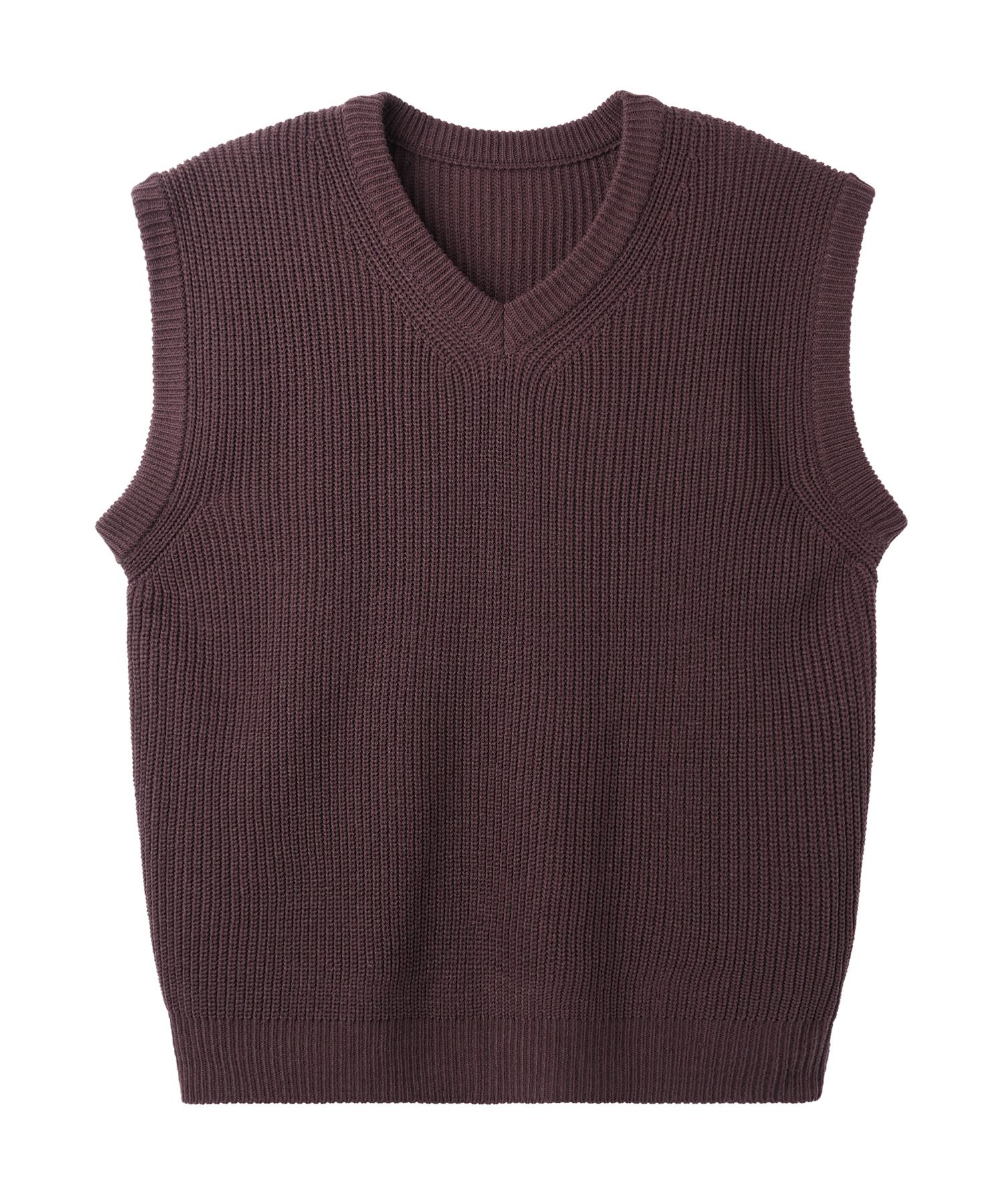 MUSINSA | ALVINCLO [DE LUXE] Oversized V-neck Hatchi Knit Vest DLX1508 ...