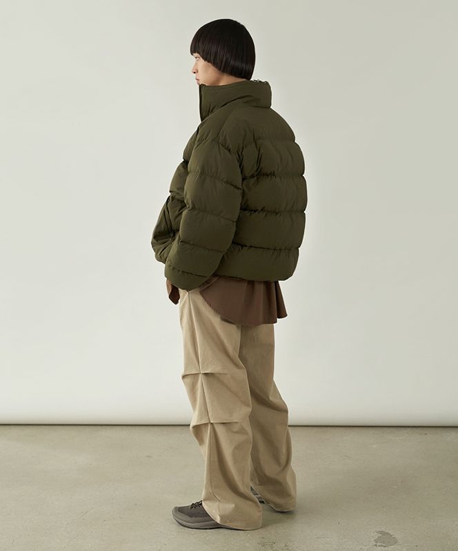 MUSINSA公式 | LAFUDGESTORE Duckdown minimal puffer short padding_Mild khaki