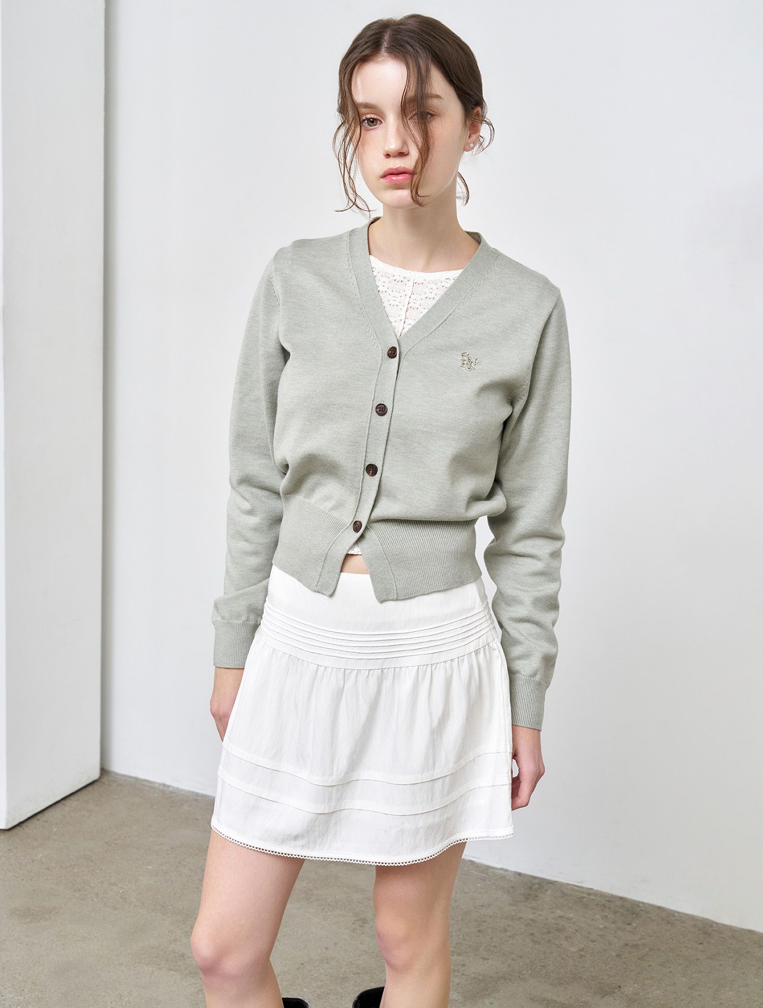 MUSINSA | GENERAL IDEA GNRL Essential Cardigan [MINT] / WBD3L04503