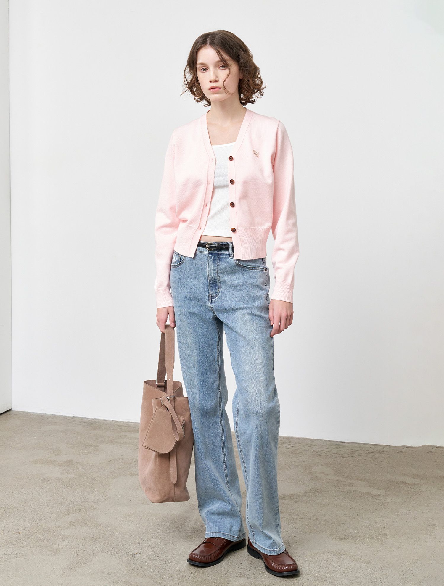 MUSINSA | GENERAL IDEA GNRL Essential Cardigan [PINK] / WBD3L04503