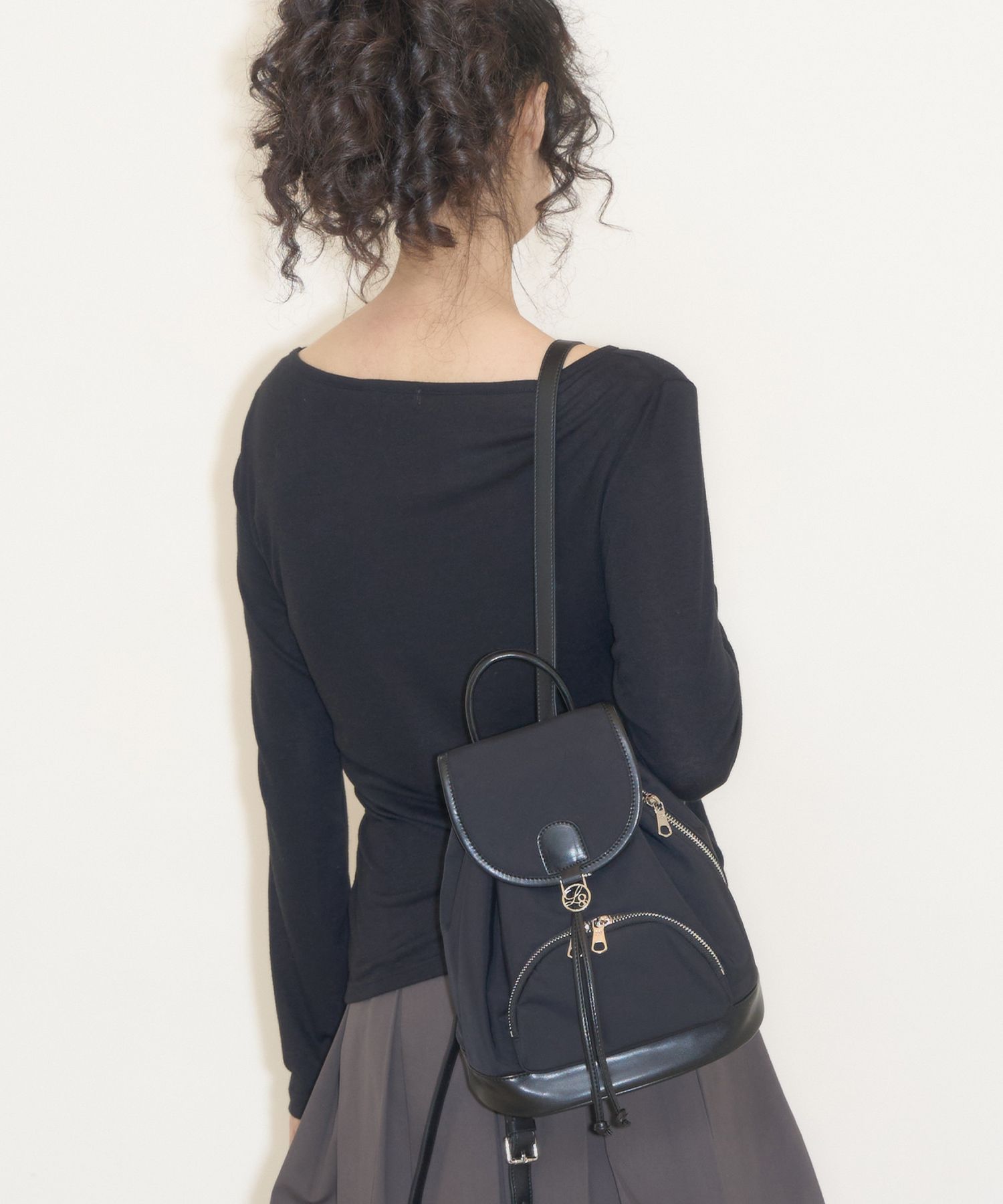 MUSINSA公式 | ILLIGO Buddy Nylon Backpack Black