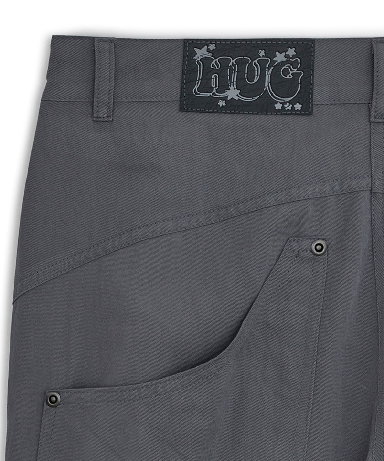 MUSINSA公式 | HUG YOUR SKIN Bootcut Cargo Pants (Charcoal)
