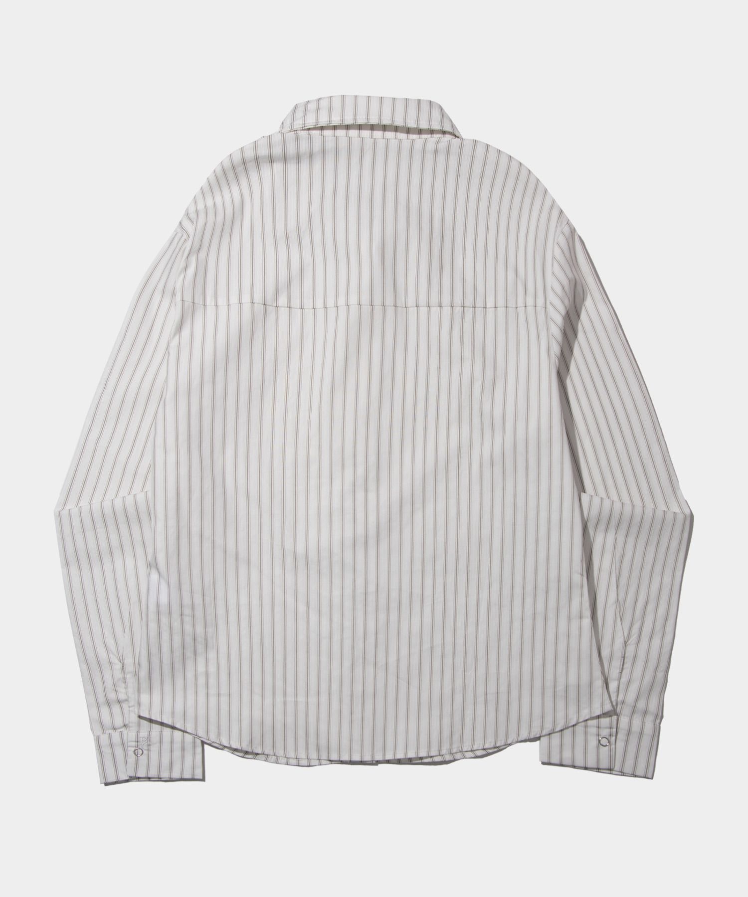 MUSINSA | PLACE STUDIO All Day Classic Cotton Stripe Basic Shirt [Pink]
