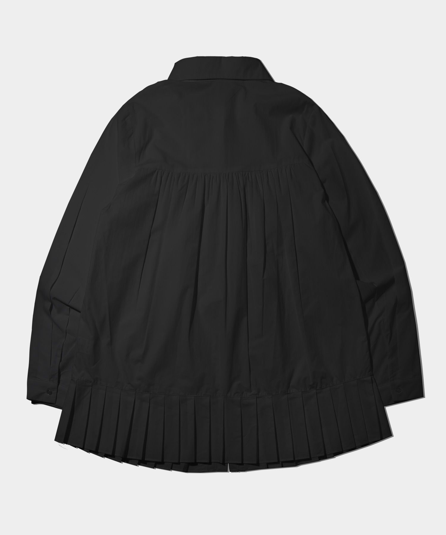 MUSINSA | PLACE STUDIO Minimal Pleated Frill Cotton Shirring Long ...