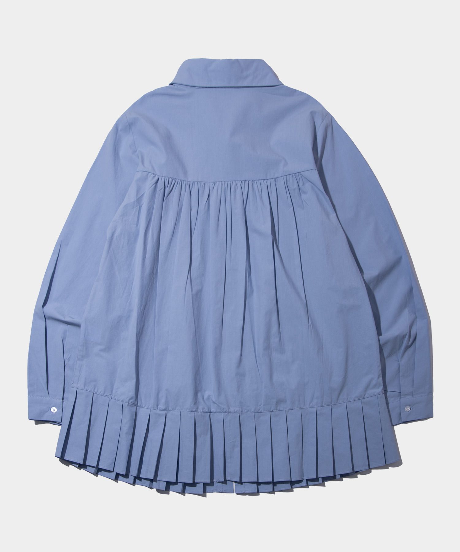 MUSINSA | PLACE STUDIO Minimal Pleated Frill Cotton Shirring Long ...