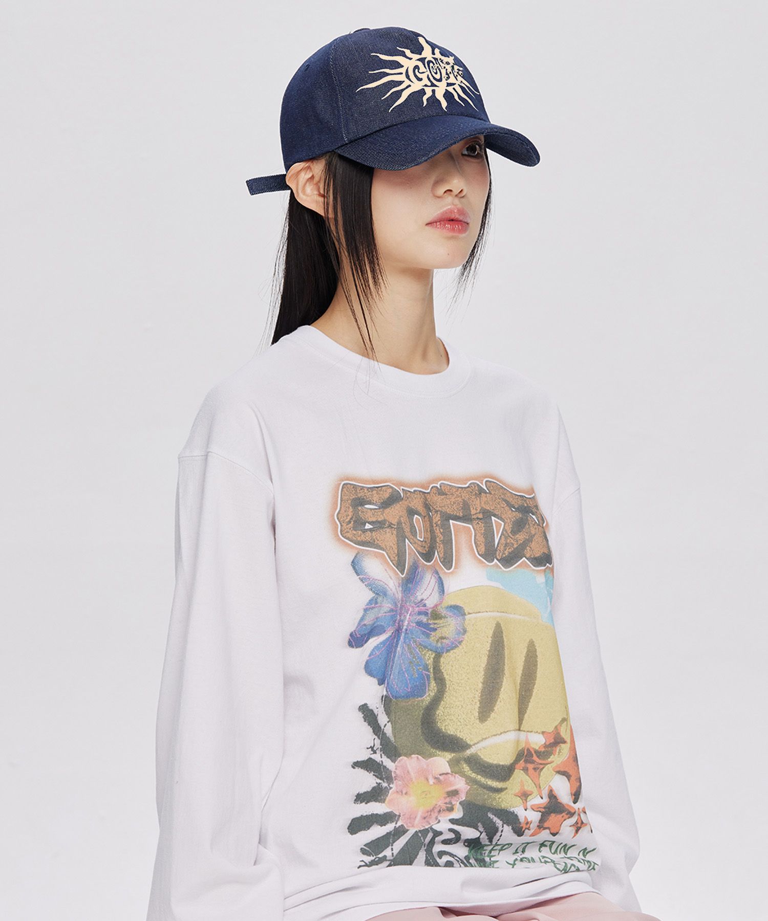 MUSINSA | GOTTER GALLERY GEM ETHNIC LOGO 5-PANEL CAP_BL