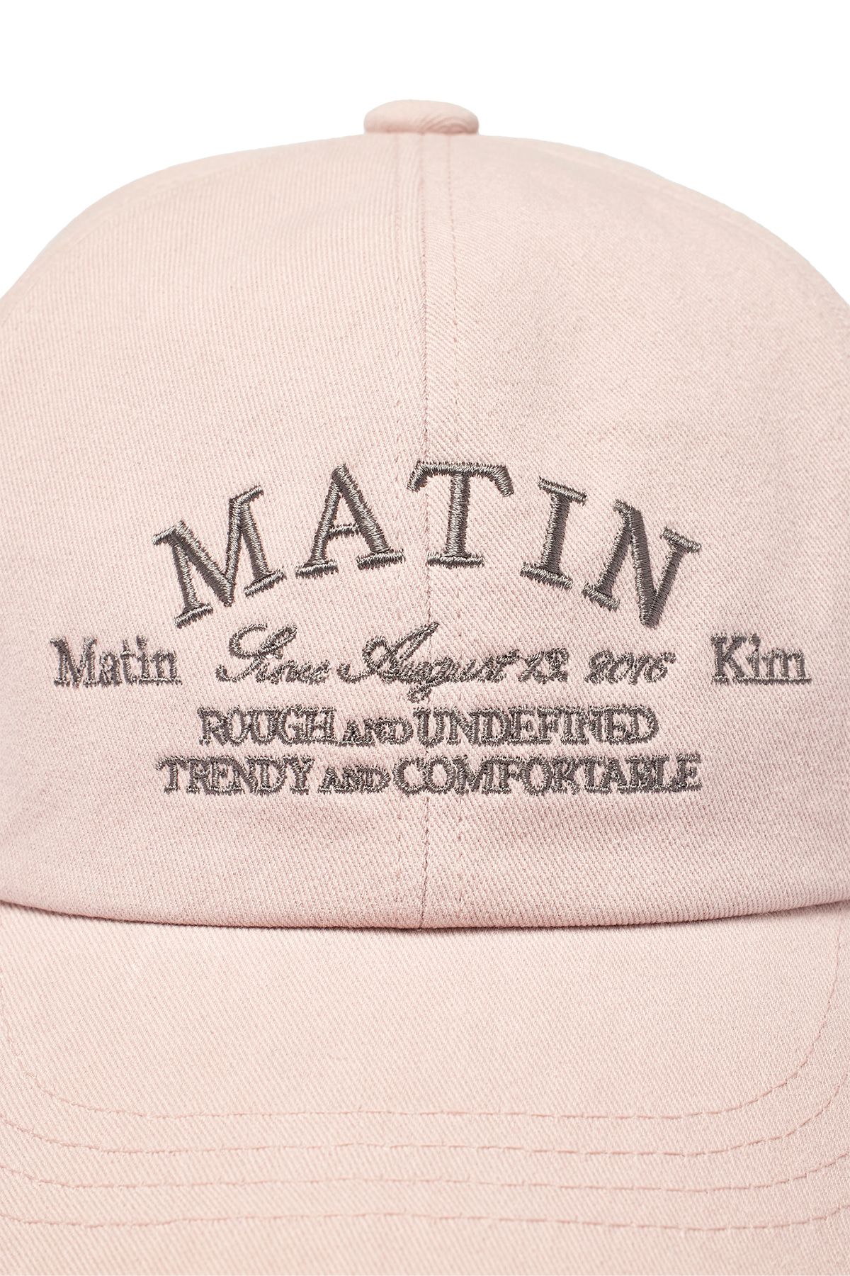 MUSINSA公式 | MATIN KIM LETTERING FLAT BRIM CAP IN PINK