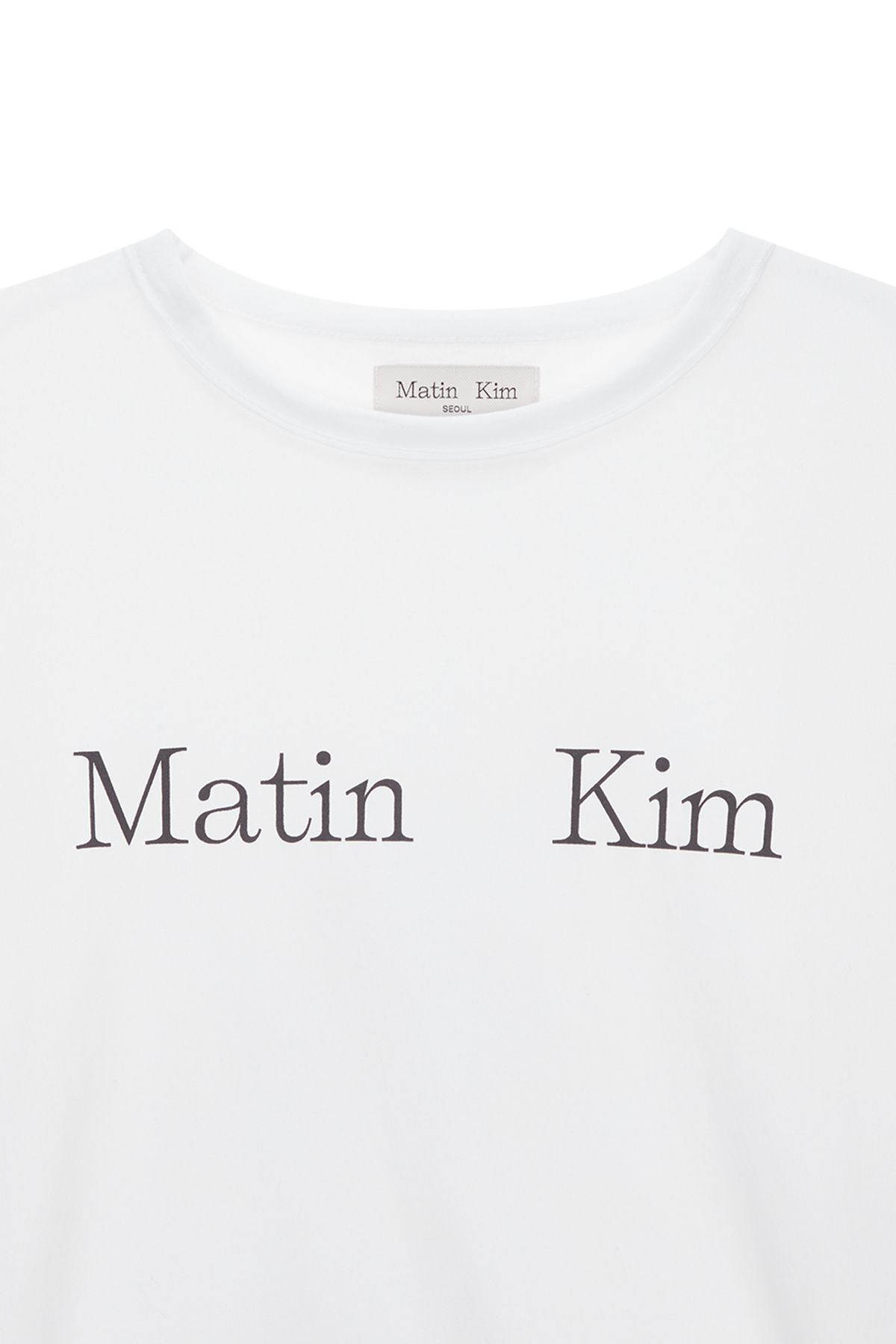 MUSINSA公式 | MATIN KIM LOGO TOP IN WHITE