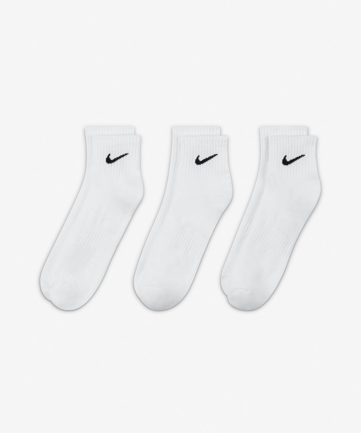 나이키(NIKE) 에브리데이 쿠션 트레이닝 앵클 삭스(3켤레) - 화이트:블랙 / SX7667-100 - 사이즈 & 후기 | 무신사