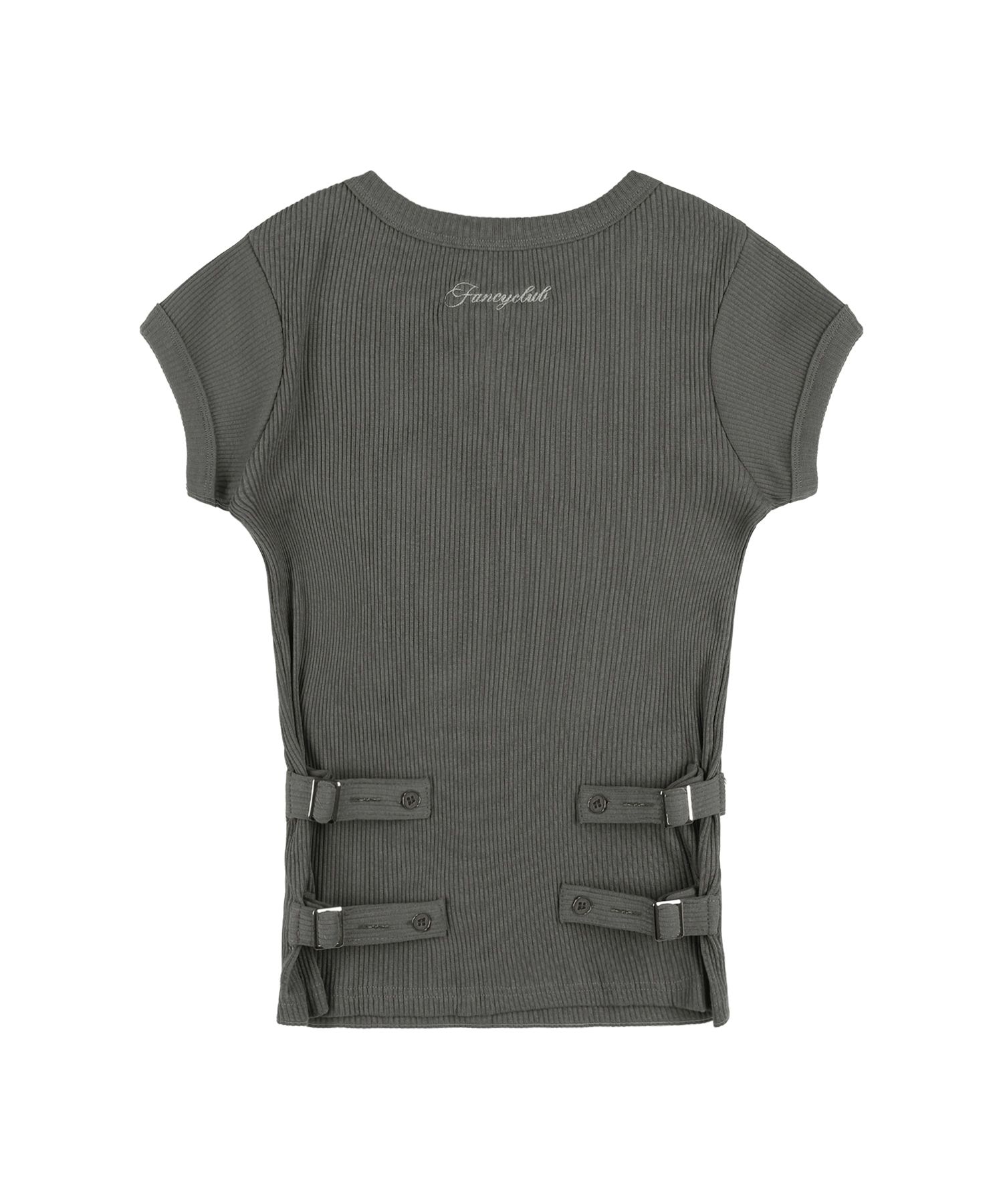 MUSINSA公式 | FANCY CLUB Side Buckle Golf Tee (DARK BEIGE) F25QB110