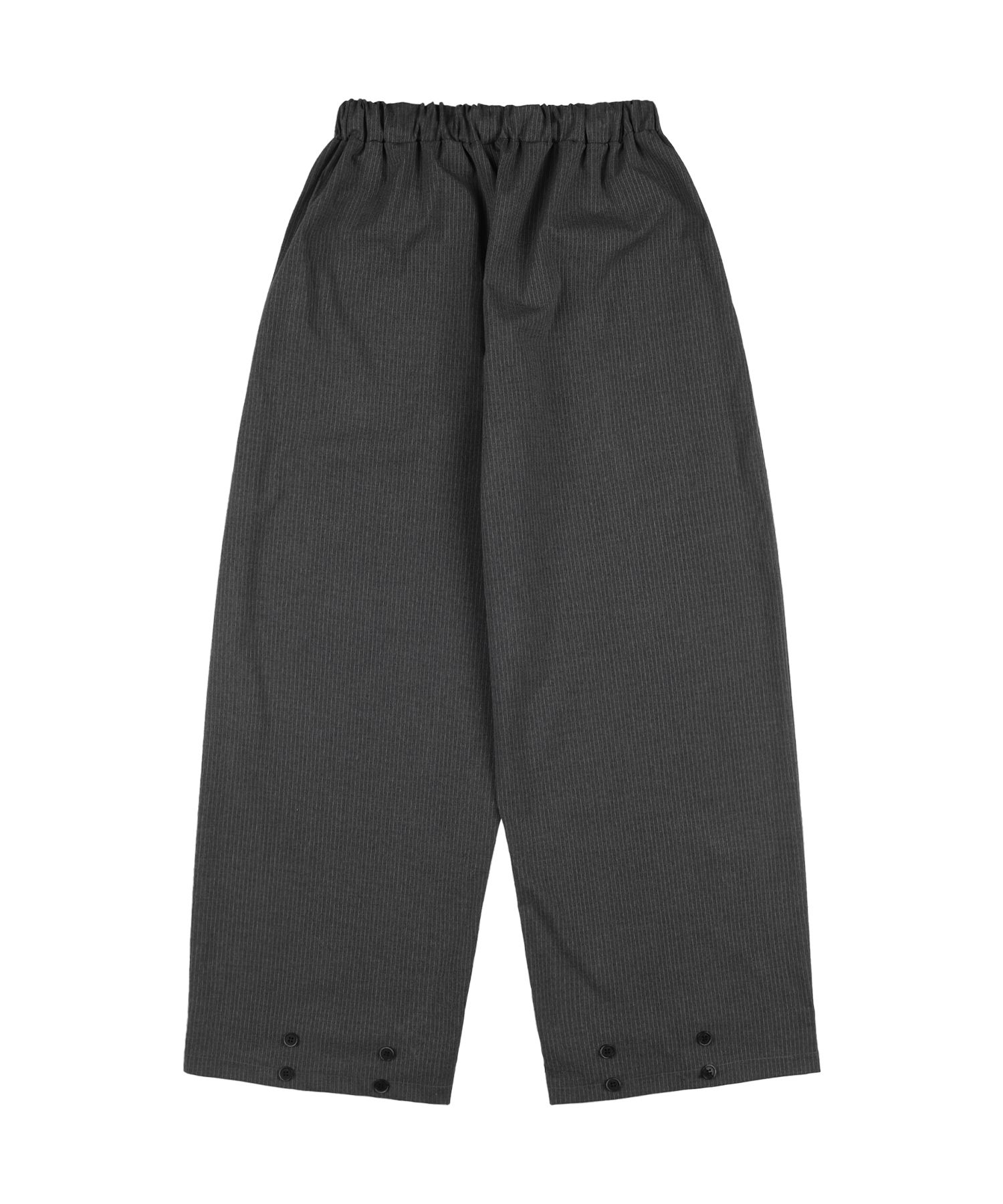 MUSINSA | FANCY CLUB Classic Button Banding Slacks (CHARCOAL) F25QD818