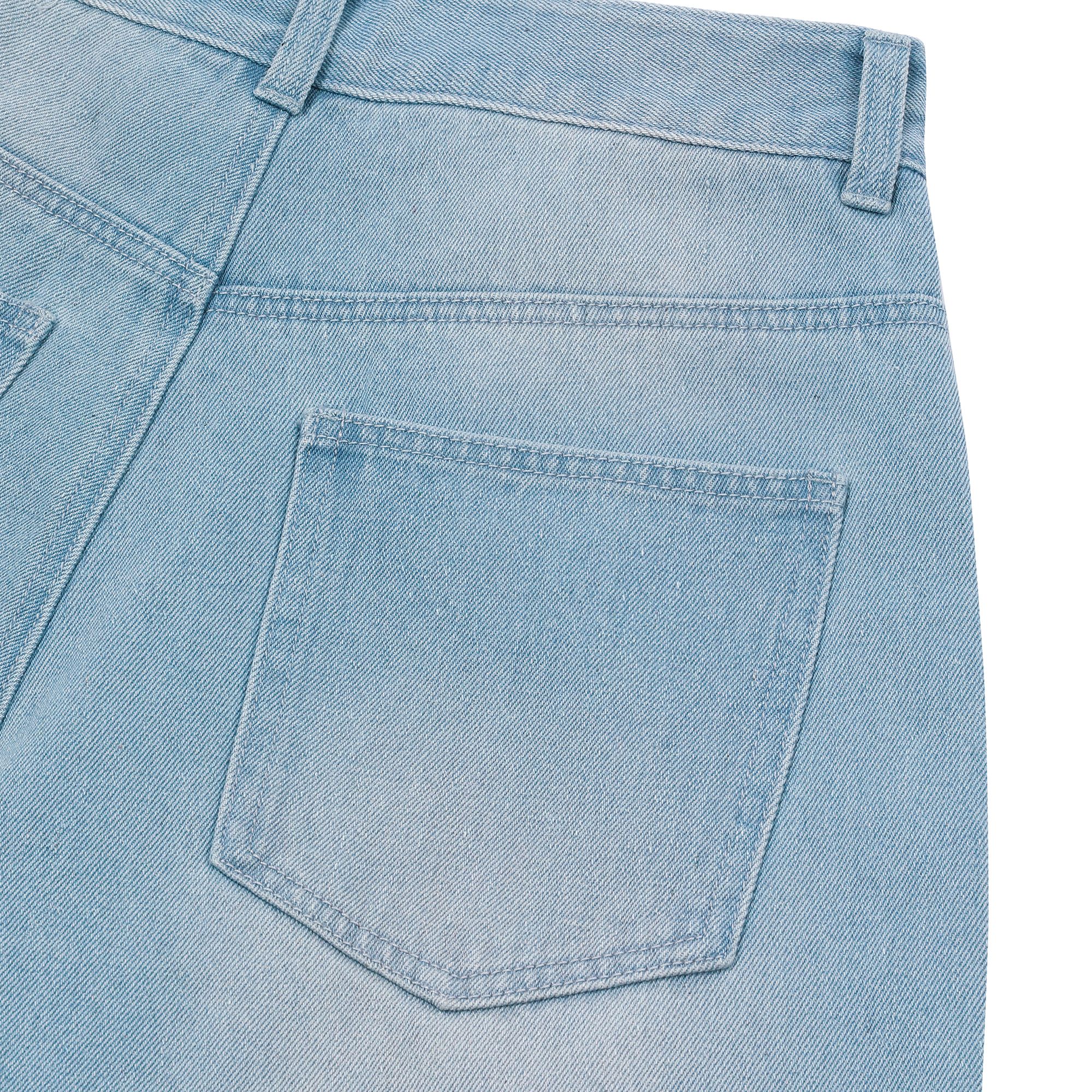 MUSINSA | FILLUMINATE Damaged Washed Denim Pants - Ice Blue