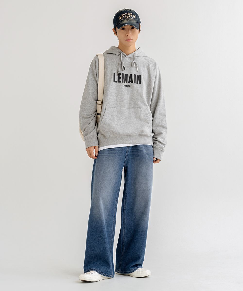 MUSINSA公式 | LEMAIN SECOND [2PACK] VINTAGE CAT WASHING WIDE DENIM PANTS - LIGHT BLUE/DARK BLUE