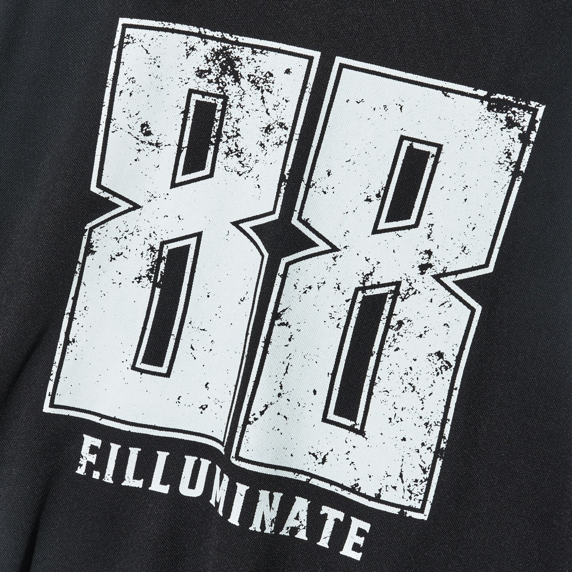 MUSINSA | FILLUMINATE 88 Spray Jersey T-Shirt-Black