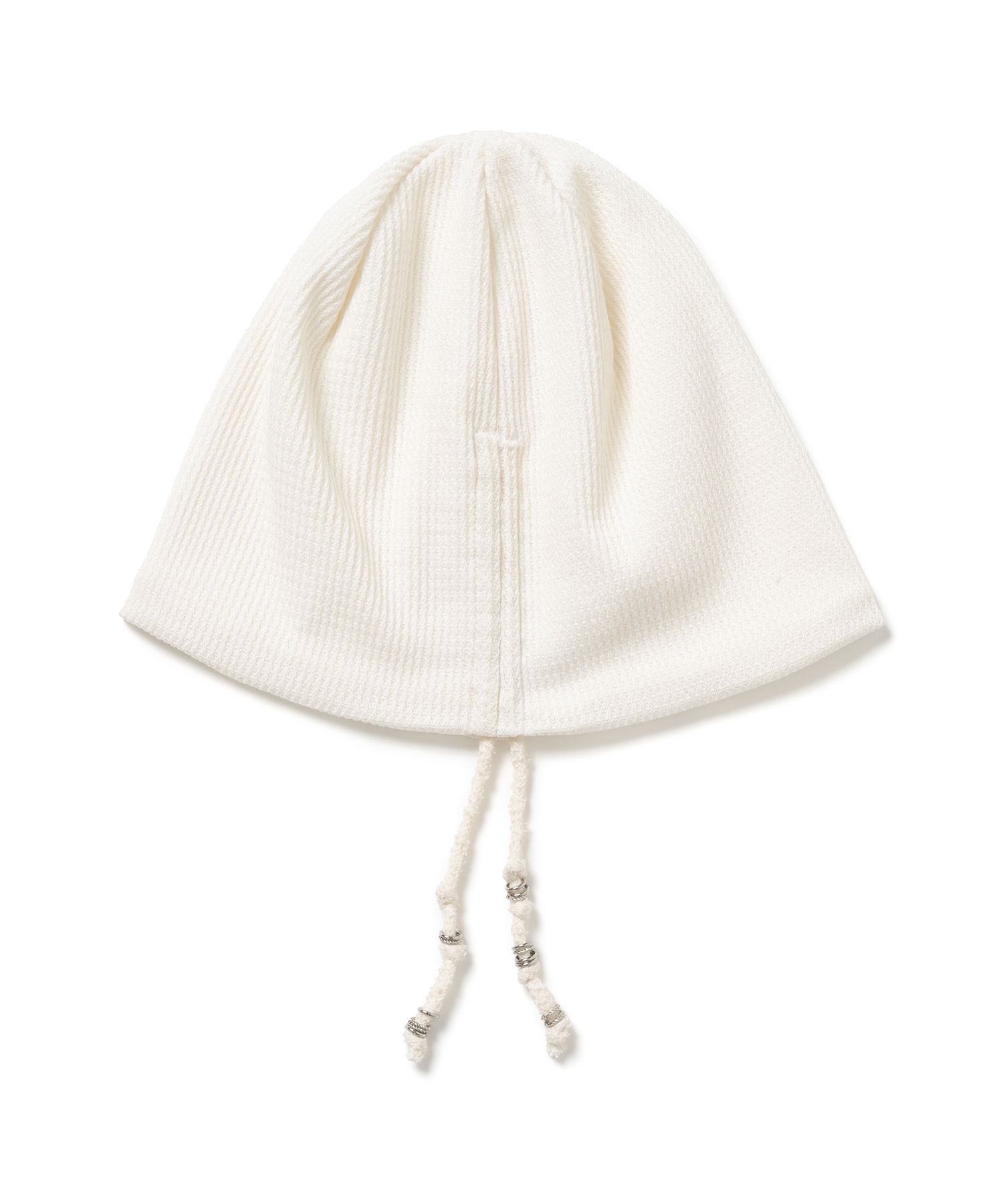 MUSINSA公式 | MILLO WOMEN Waffle String Beanie [Ivory]