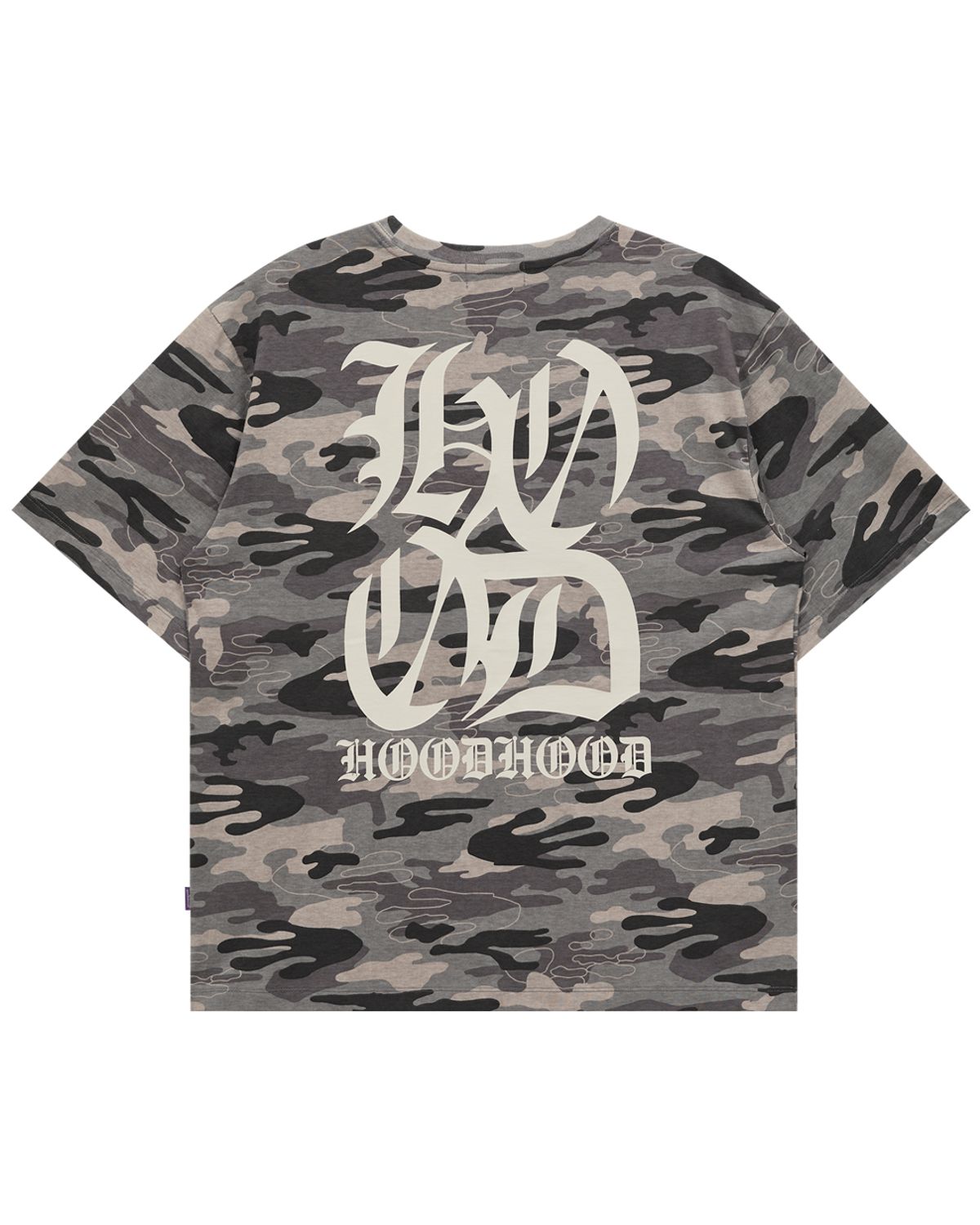 후드후드(HOODHOOD) H 로고 반팔티셔츠 카모 - 사이즈 & 후기 | 무신사