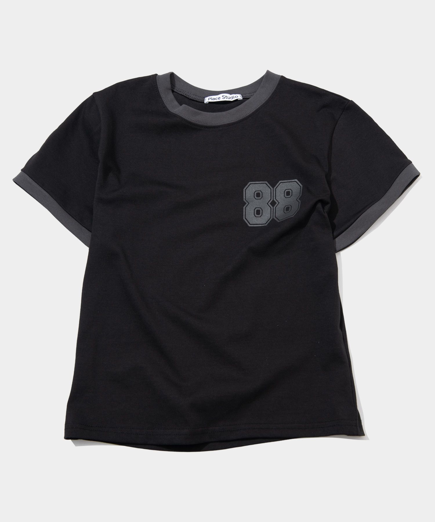 MUSINSA公式 | PLACE STUDIO Basic graphic color matching ringer semi-crop ...