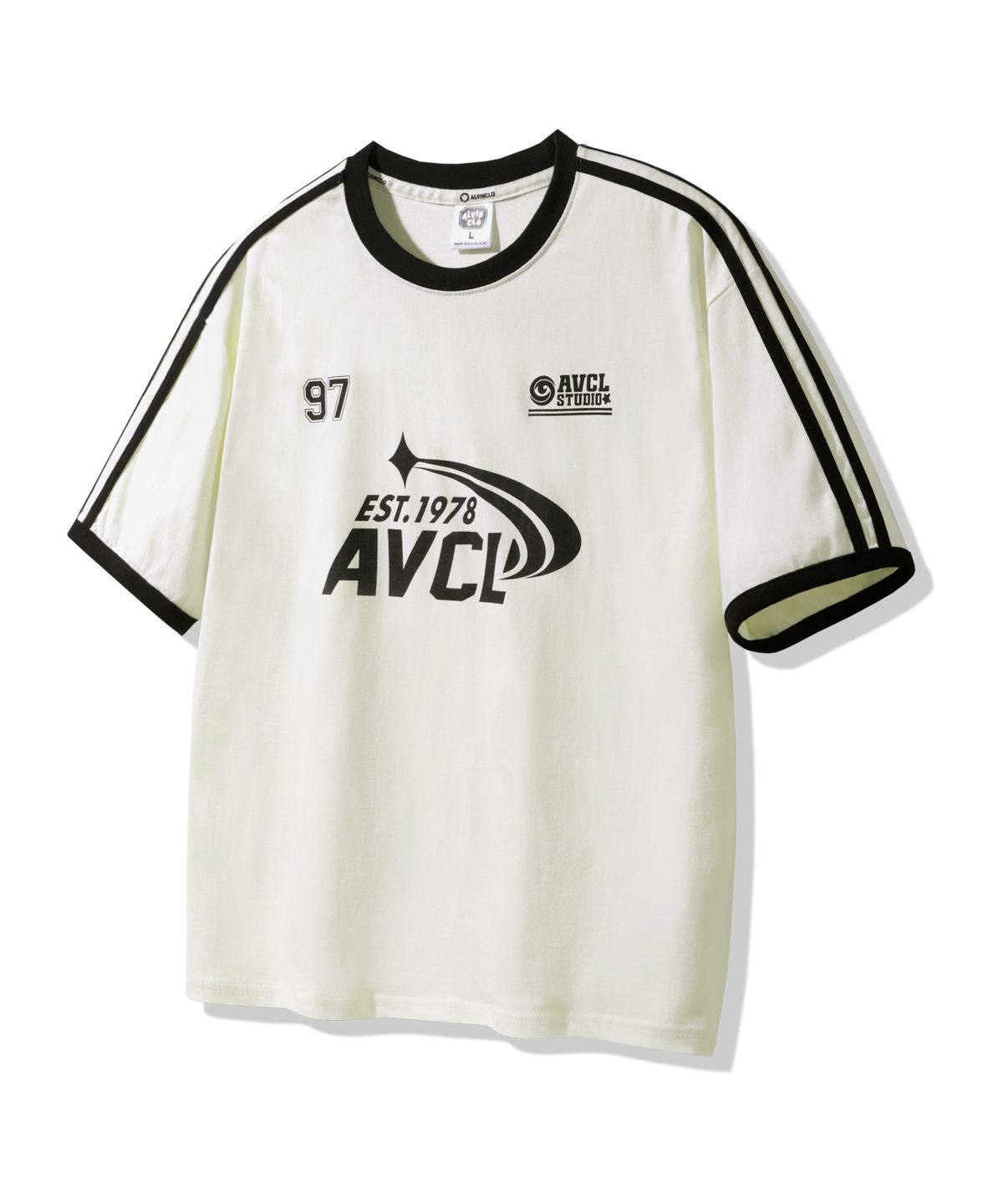 앨빈클로(ALVINCLO) AVCL 1978 링거 트랙 오버핏 반팔티 AST4821 (4 COLOR) - 사이즈 & 후기 | 무신사