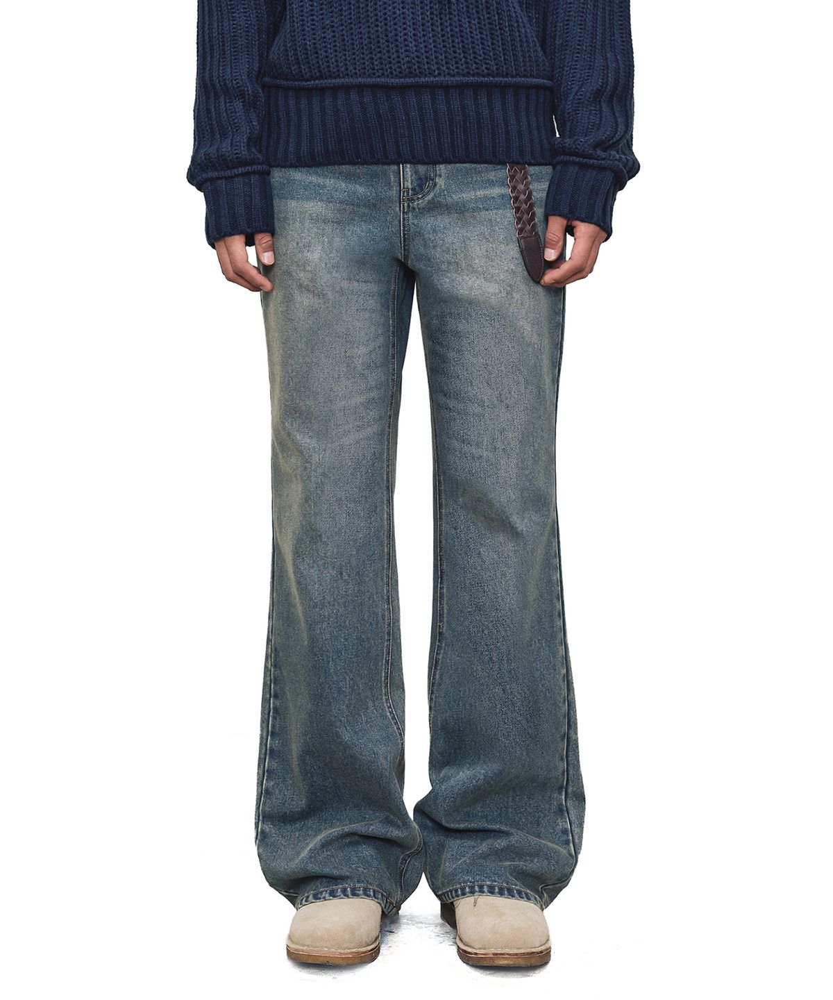 데케트(DECET) Loose Flared Jeans DCPT066Blue - 사이즈 & 후기 | 무신사