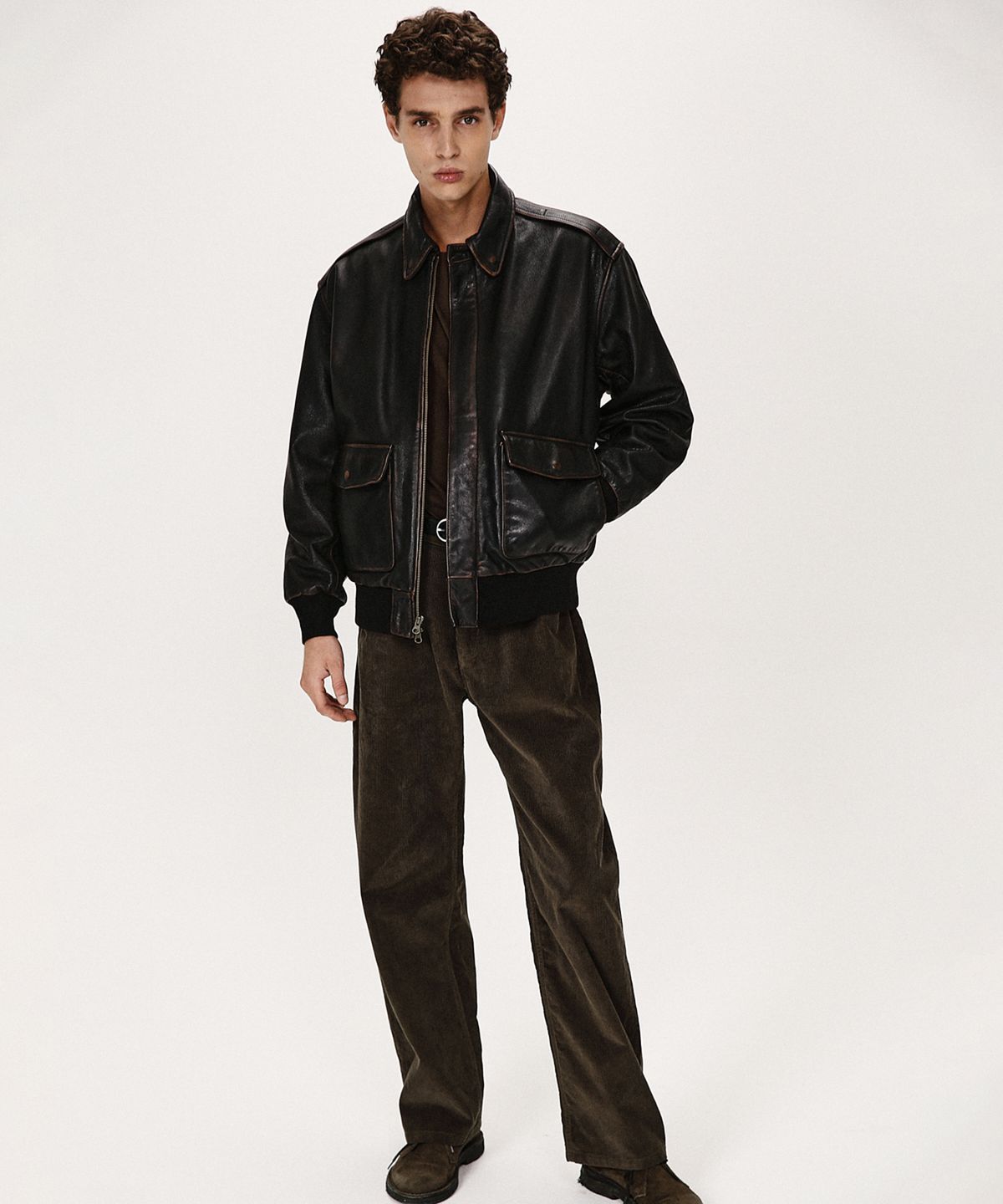 셔터(SHIRTER) A2 LEATHER JUMPER (BLACK) - 사이즈 & 후기 | 무신사