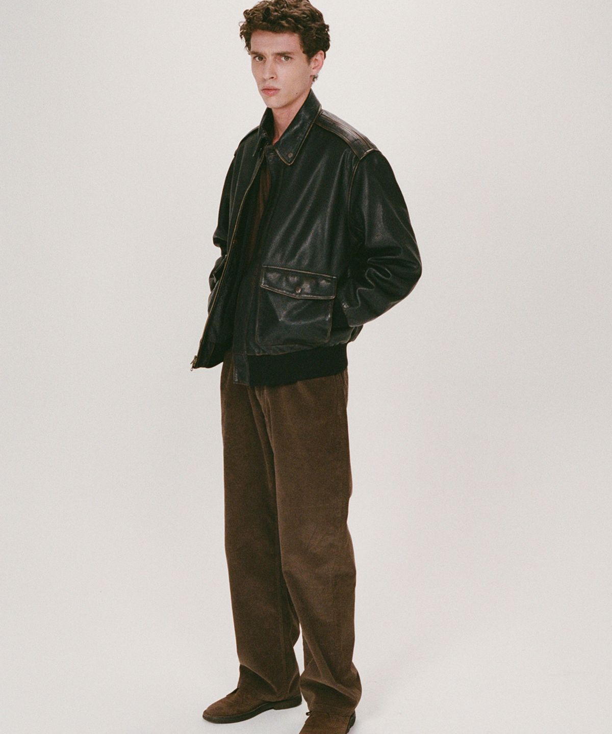셔터(SHIRTER) A2 LEATHER JUMPER (BLACK) - 사이즈 & 후기 | 무신사