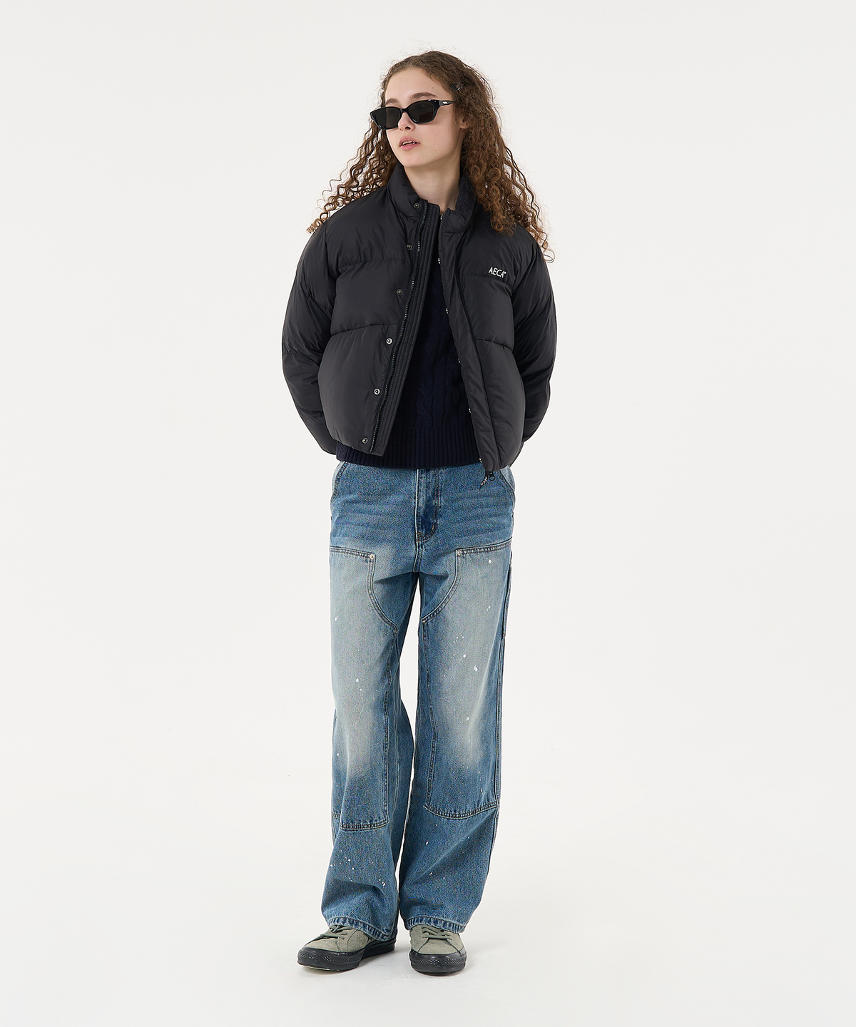 에이카화이트(AECA) AECA CURVED SHORT PUFFER JUMPER-BLACK - 사이즈 & 후기 | 무신사